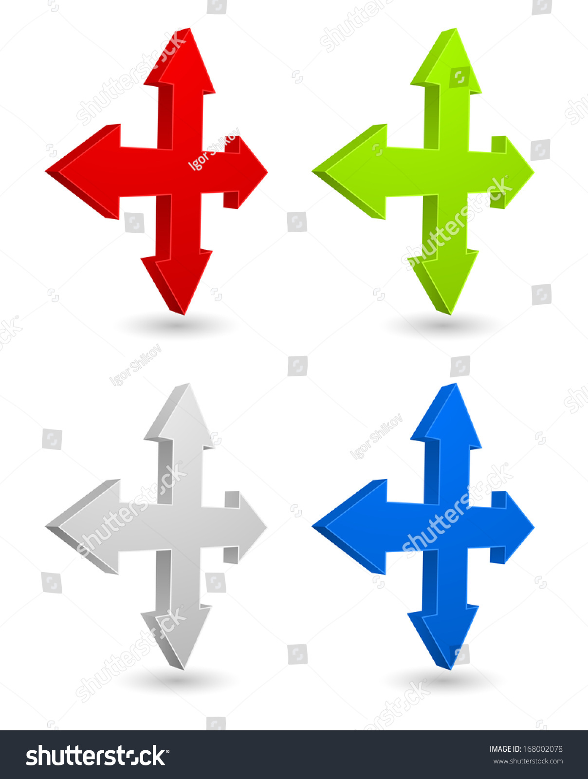 Arrow Cross Icon Stock Vector (Royalty Free) 168002078 | Shutterstock