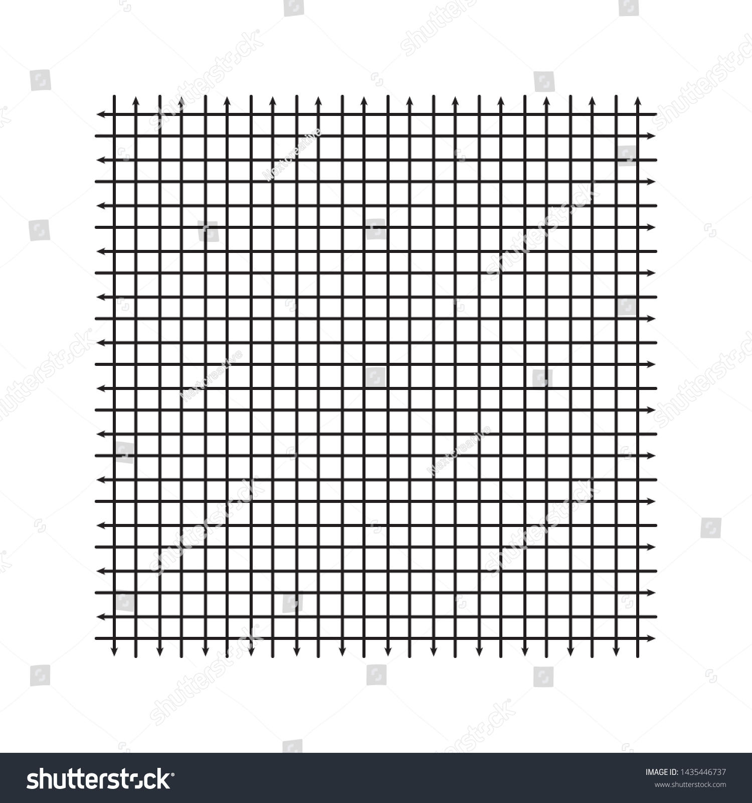 Arrow Grid Vector Illustration White Background Stock Vector (Royalty ...