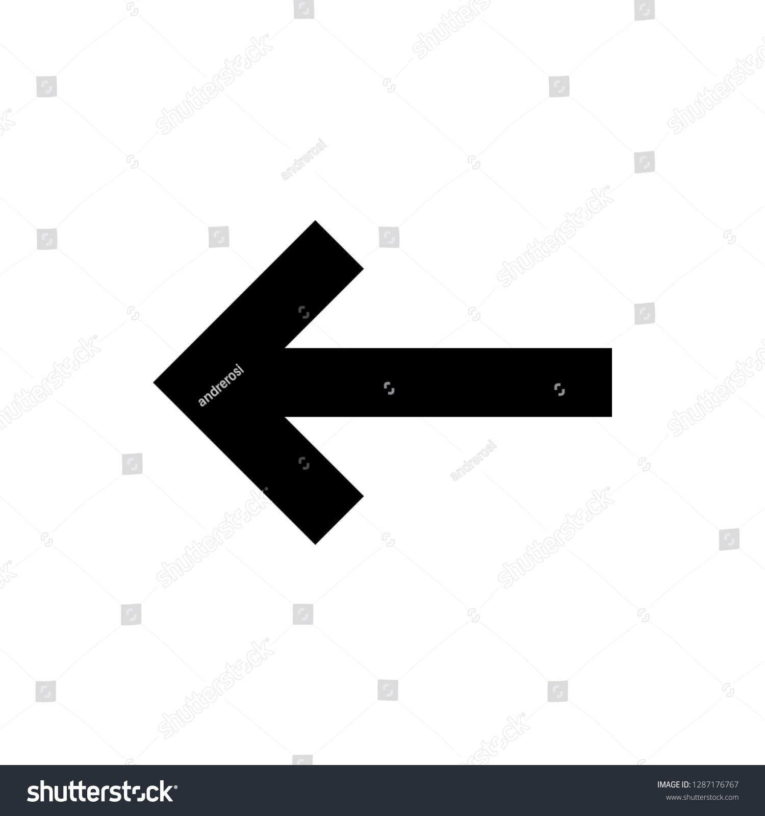 Arrow Icon Vector Arrow Symbol Navigation Stock Vector (Royalty Free ...