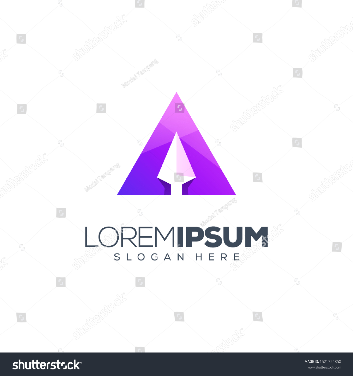 Arrow Logo Design Vector Illustration Stock Vector (Royalty Free ...