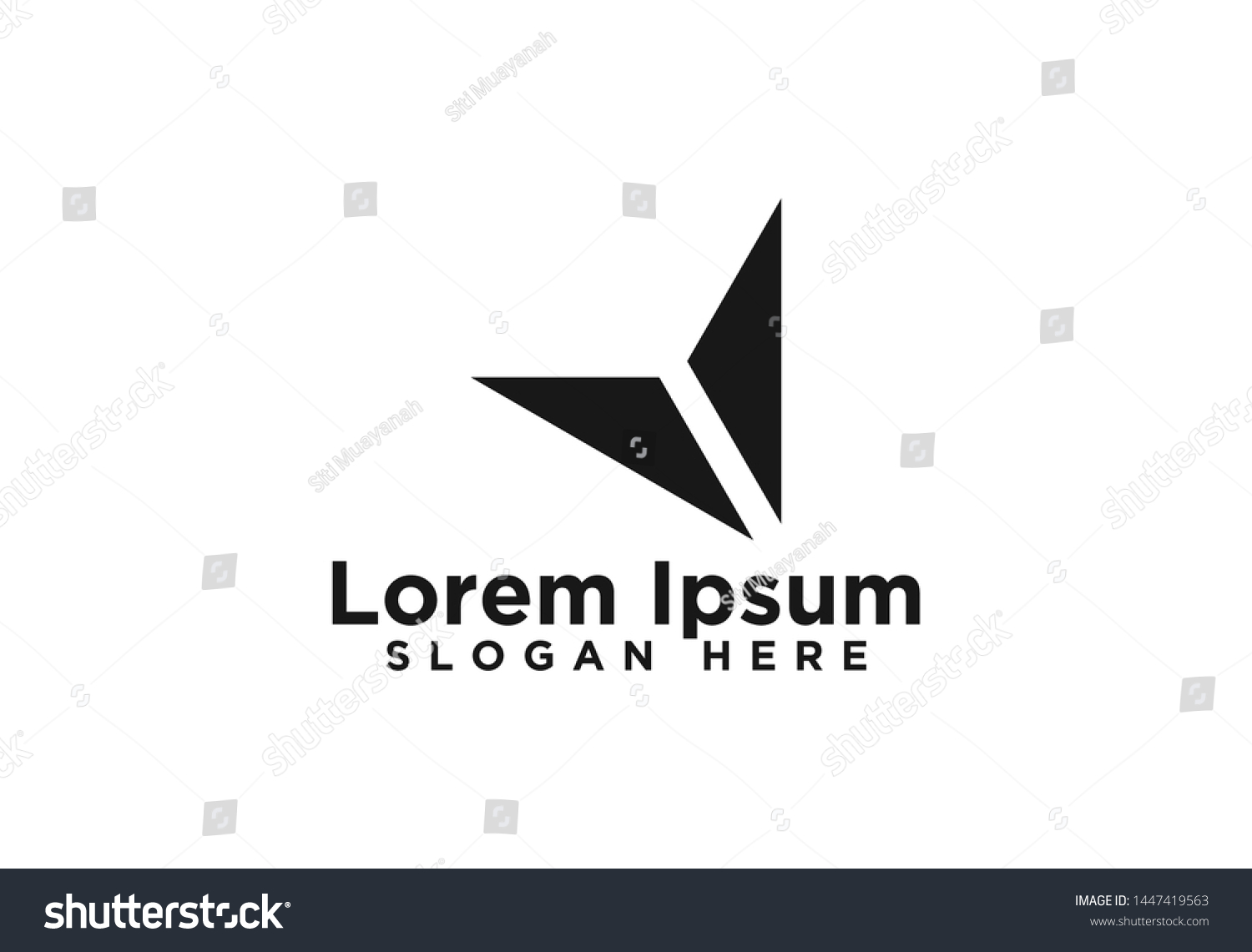 Arrow Logo Designs Vector Illustration Stock Vector (Royalty Free ...
