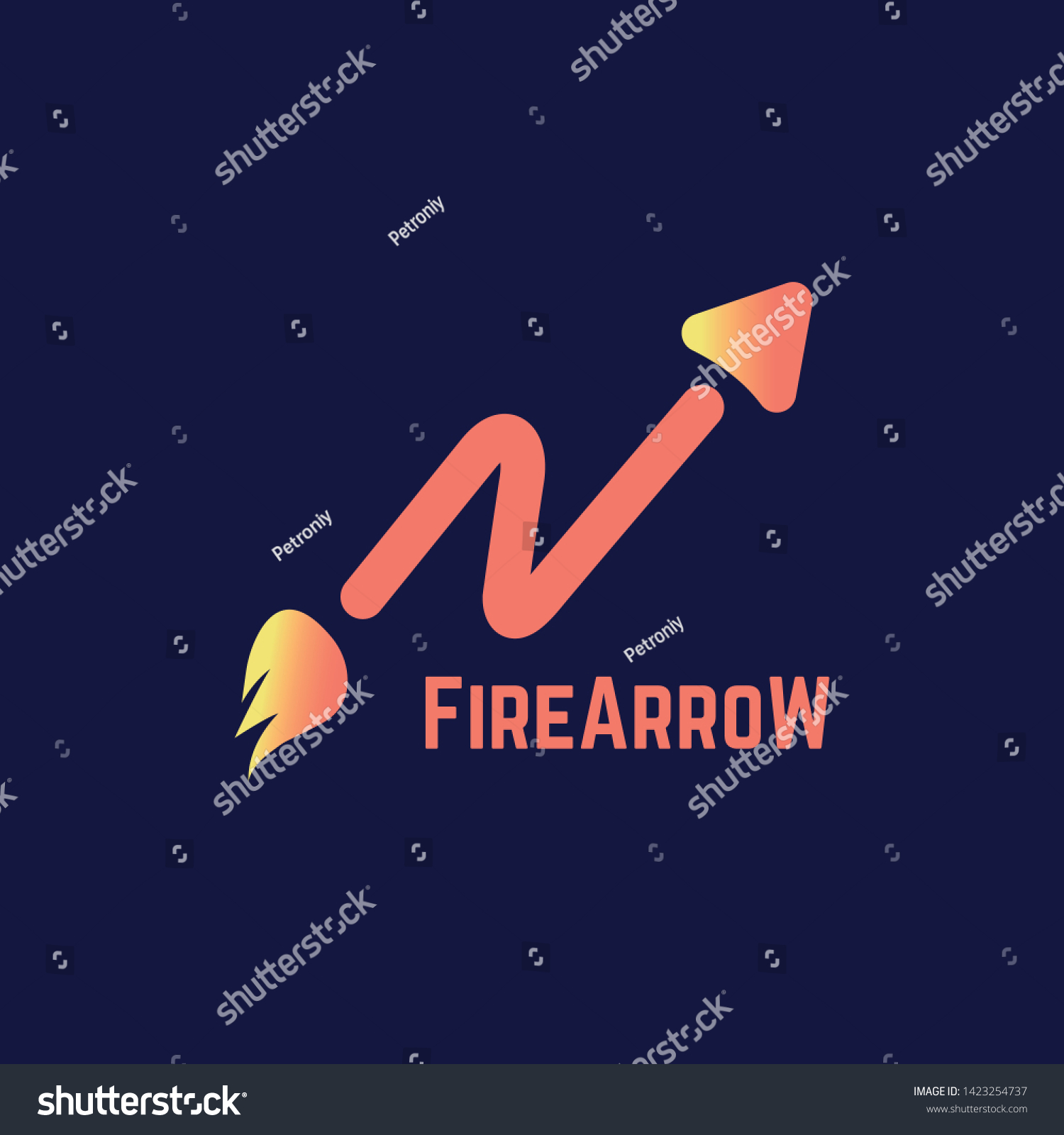 Arrow Logo Vector Upgrade Sign Stock Vector (Royalty Free) 1423254737 ...