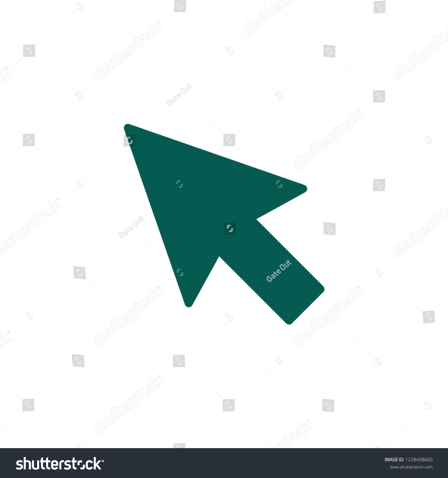 Arrow Mouse Icon Vector Logo Template Stock Vector (Royalty Free ...