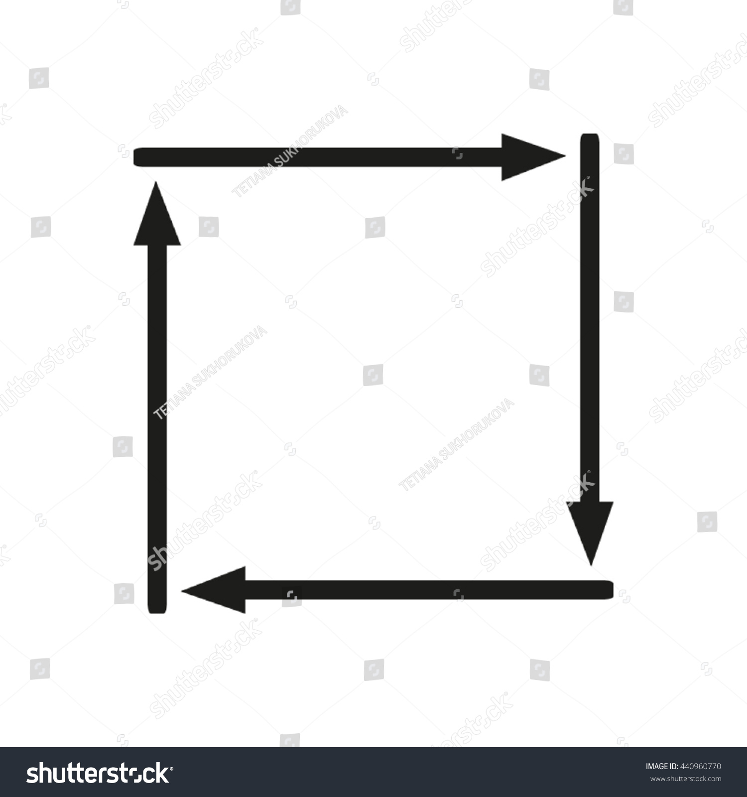 Arrow Roundabout Different Vector Icons Stock Vector (Royalty Free ...