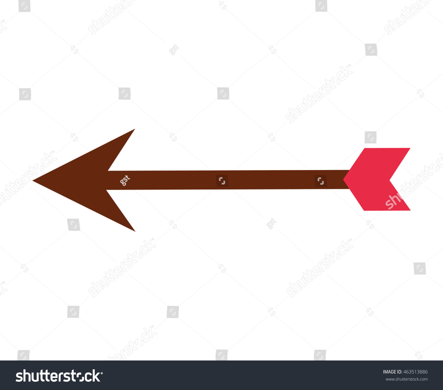 Arrow Shot Silhouette Icon Vector Isolated Stock Vector (Royalty Free ...