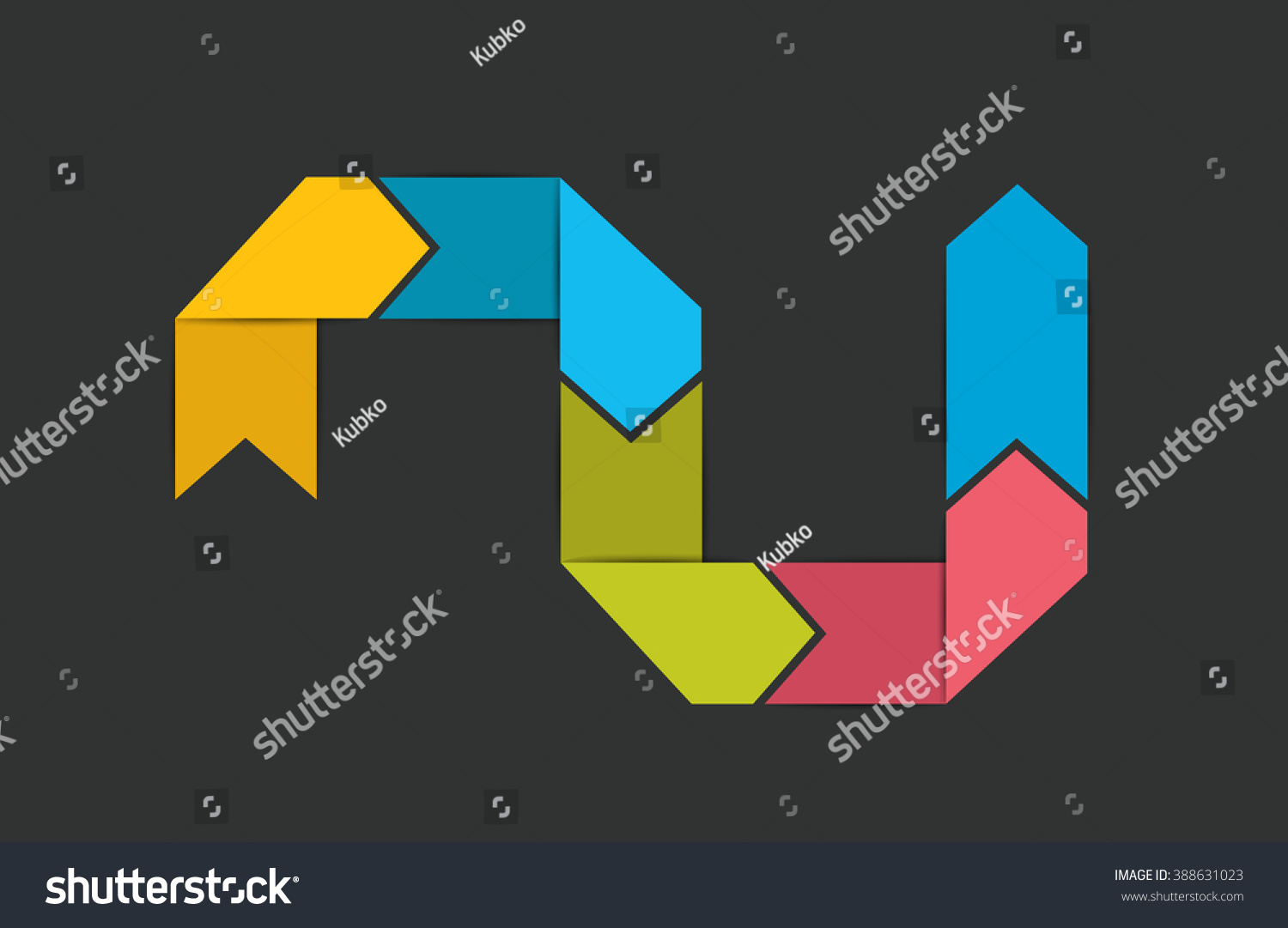 Arrow Step By Step Presentation Scheme Stock Vector (Royalty Free ...