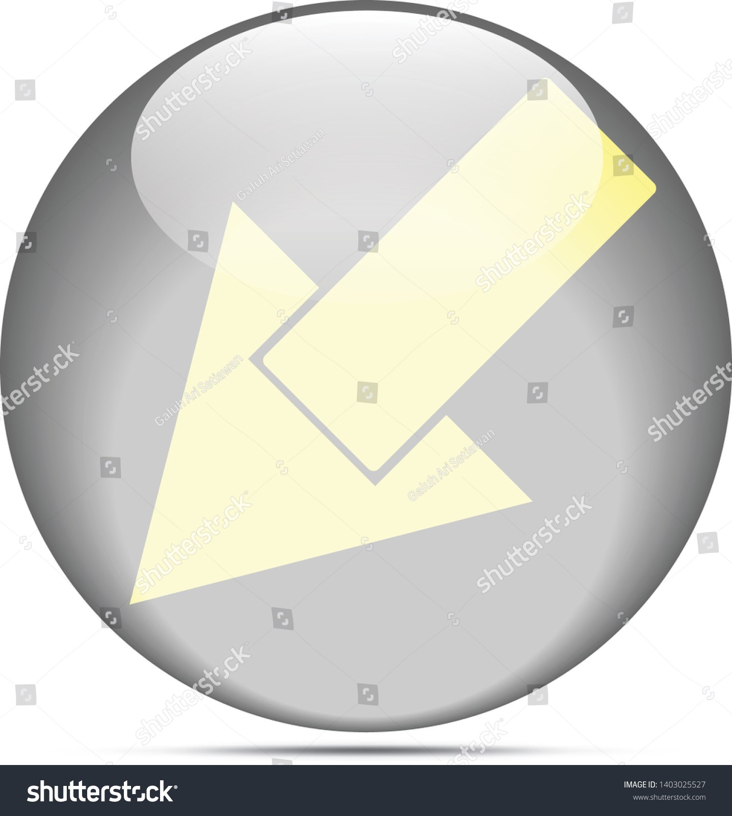 Arrow Symbol Icon Transparent Vector Stock Vector (Royalty Free) 1403025527