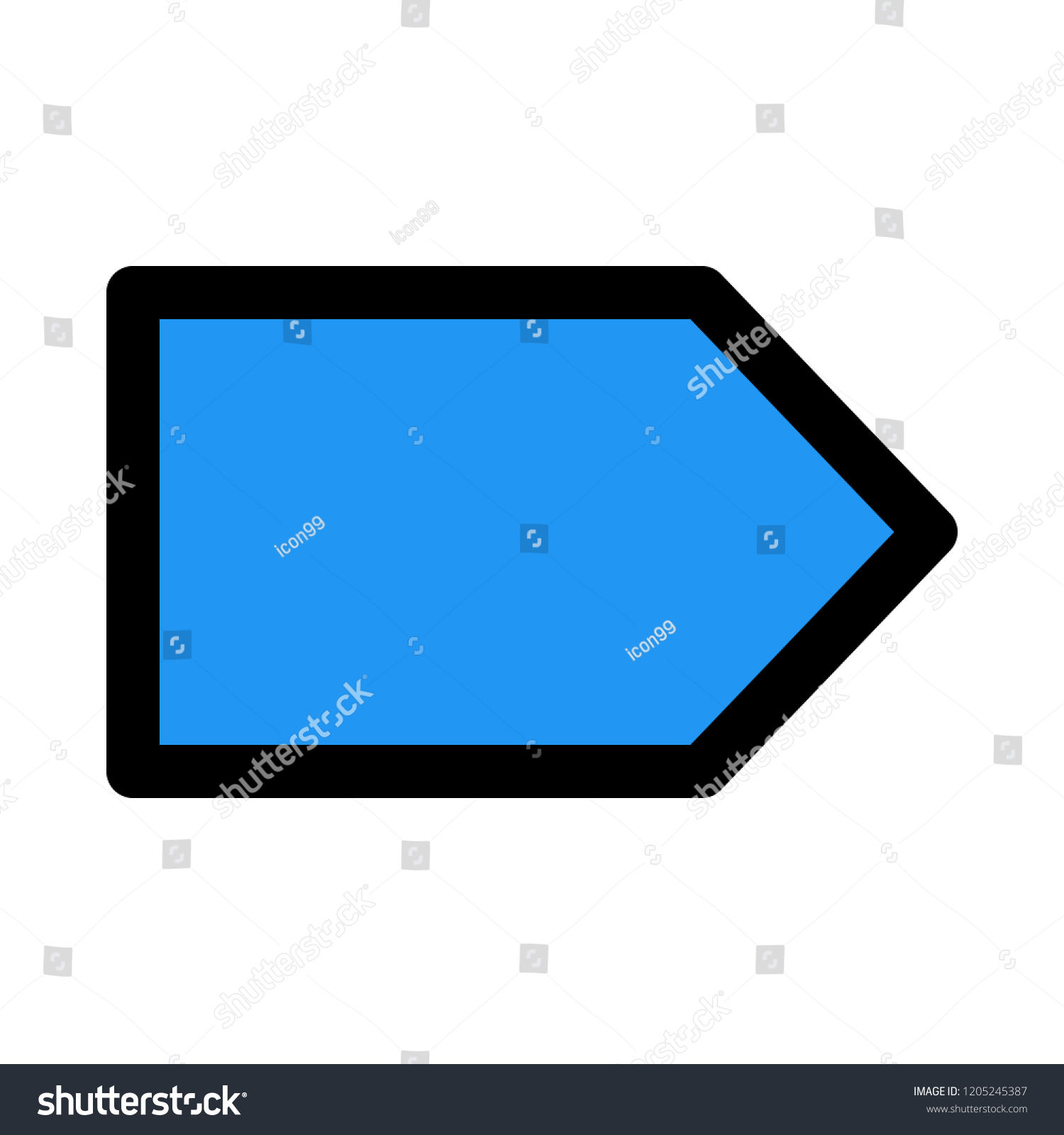Arrow Tag Label Stock Vector (Royalty Free) 1205245387 | Shutterstock