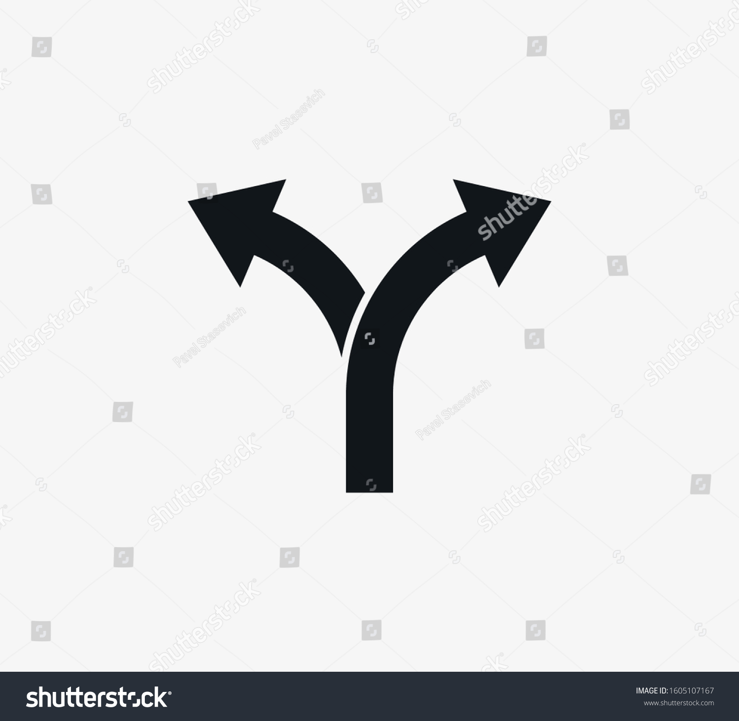 1,874 Two arrows splitting Images, Stock Photos & Vectors | Shutterstock