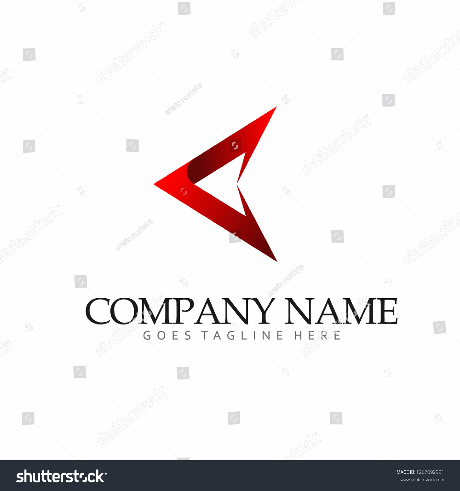 Arrow Vector Logo Symbol Vector Illustration Stock Vector (Royalty Free ...