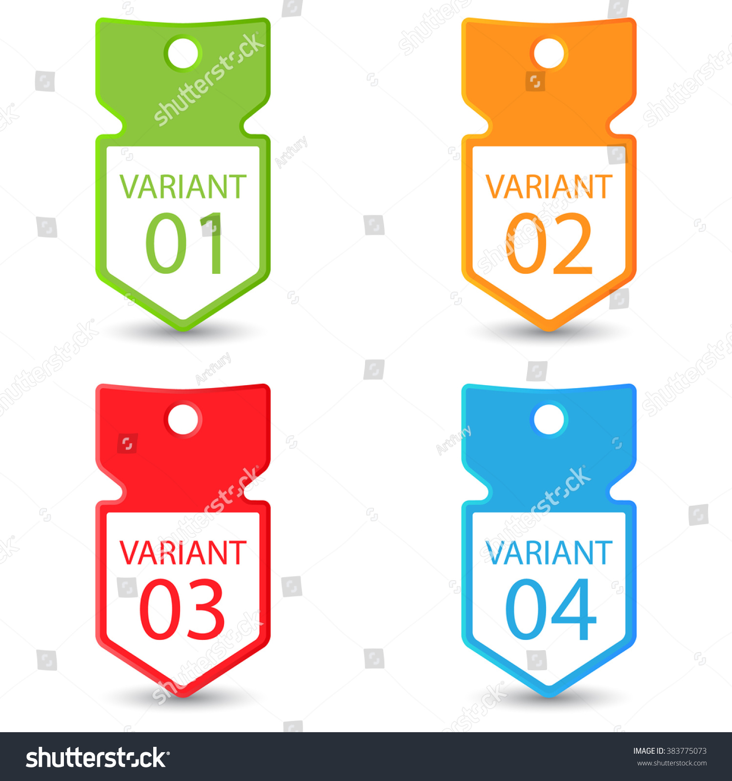 Arrows Labels Vector Illustration Stock Vector (Royalty Free) 383775073 ...