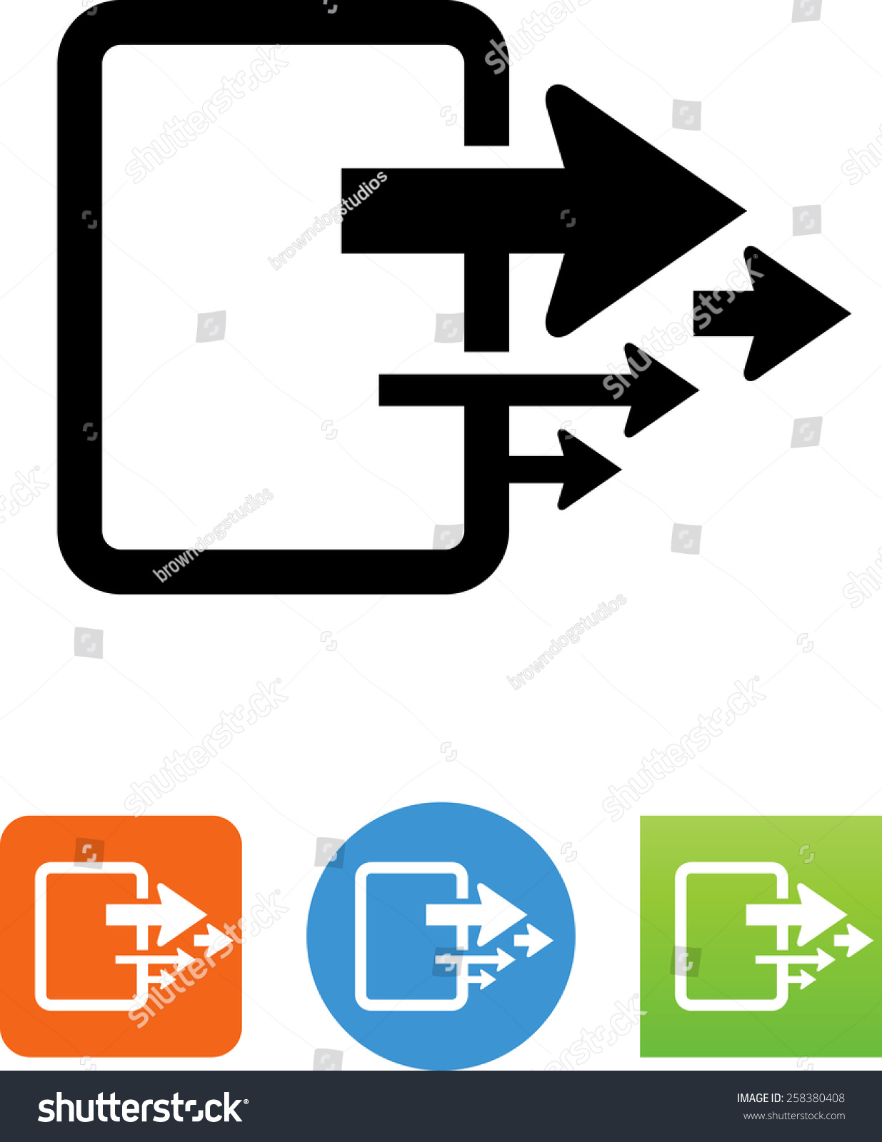 Arrows Migrating Moving Icon Stock Vector 258380408 - Shutterstock
