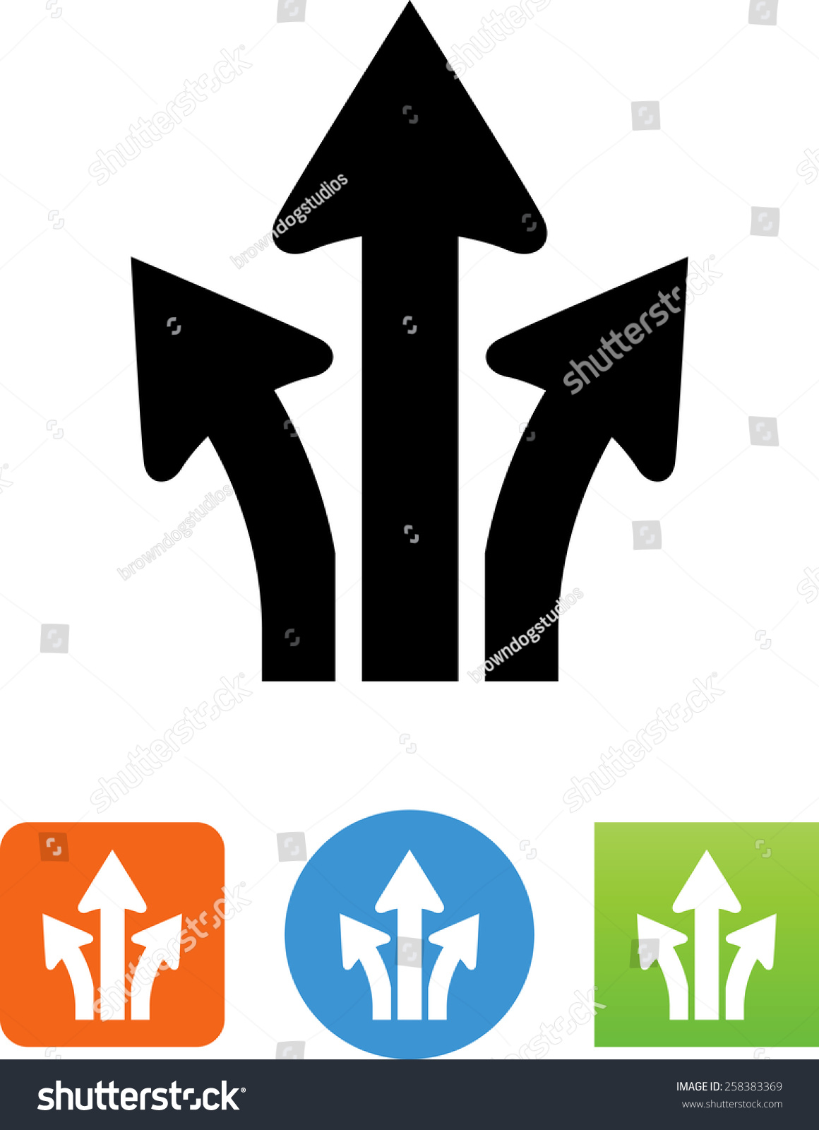 Arrows Moving Icon Stock Vector (Royalty Free) 258383369 | Shutterstock