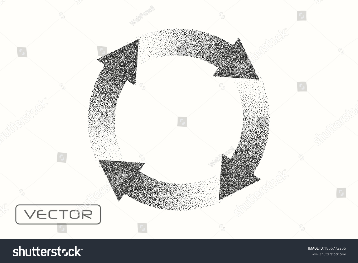Arrows Noise Rotation Loader Vector Overlay Stock Vector (Royalty Free ...