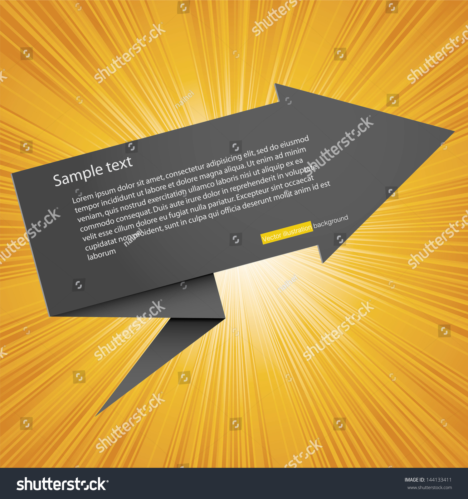 Arrows Vector Background Free Space Sample Stock Vector (Royalty Free ...