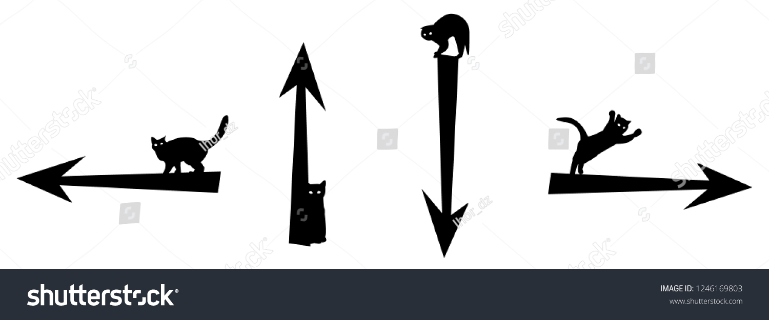 4,939 Cat arrow Images, Stock Photos & Vectors | Shutterstock