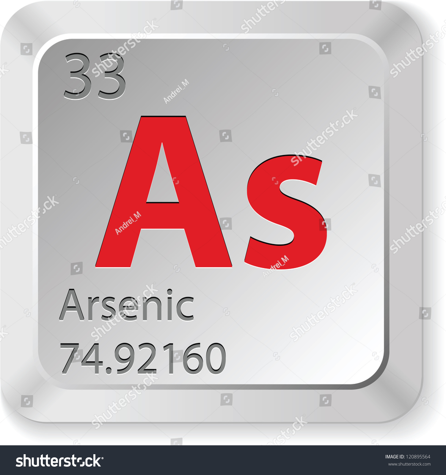 Arsenic Element Stock Vector 120895564 - Shutterstock
