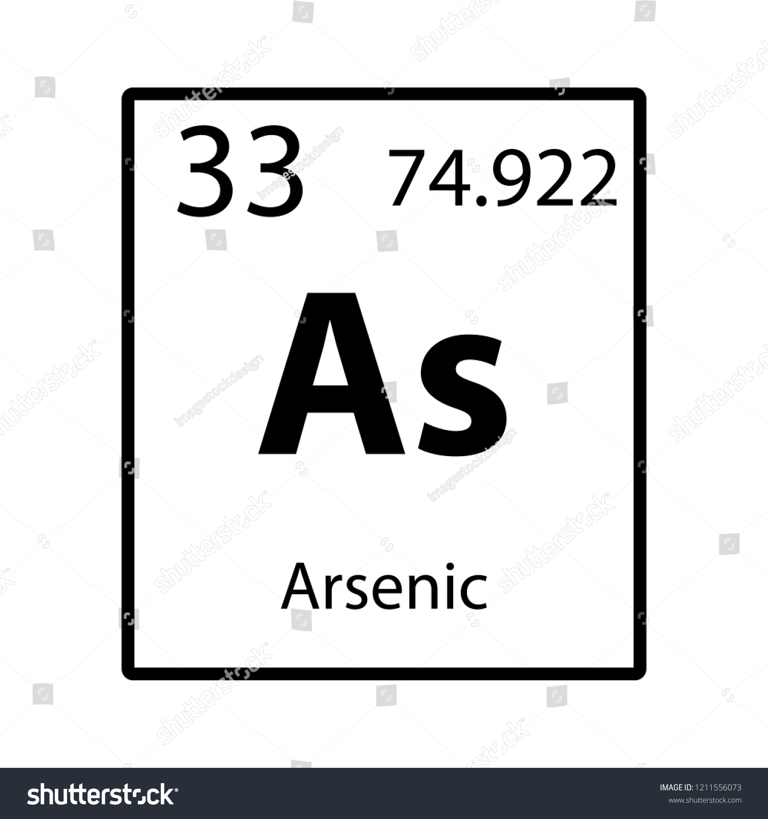 Arsenic Periodic Table Element Icon On Stock Vector (Royalty Free ... Arsenic Periodic Table Element Icon On Stock Vector (Royalty Free ...
