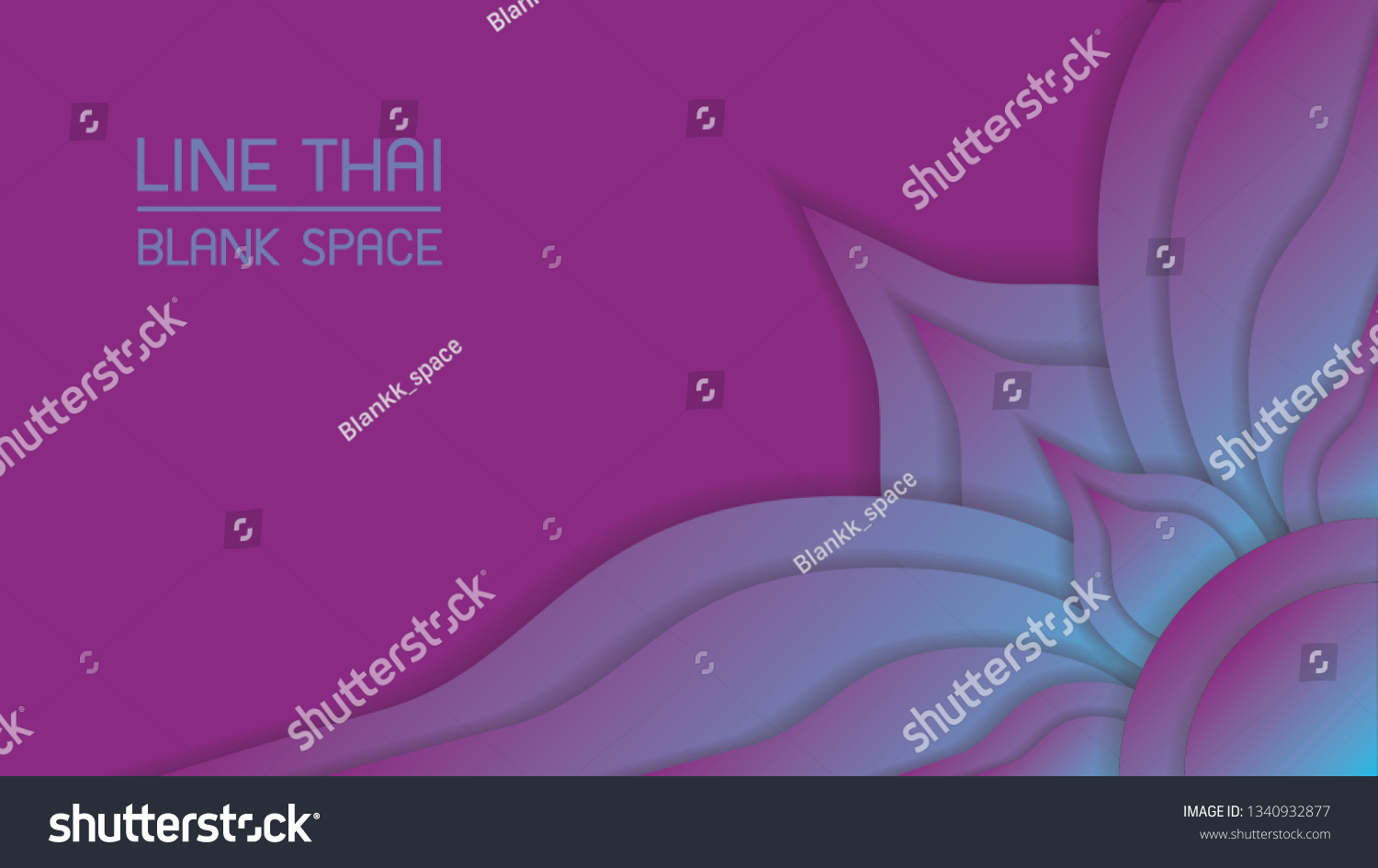 Art Background Thai Design Stock Vector (Royalty Free) 1340932877 ...
