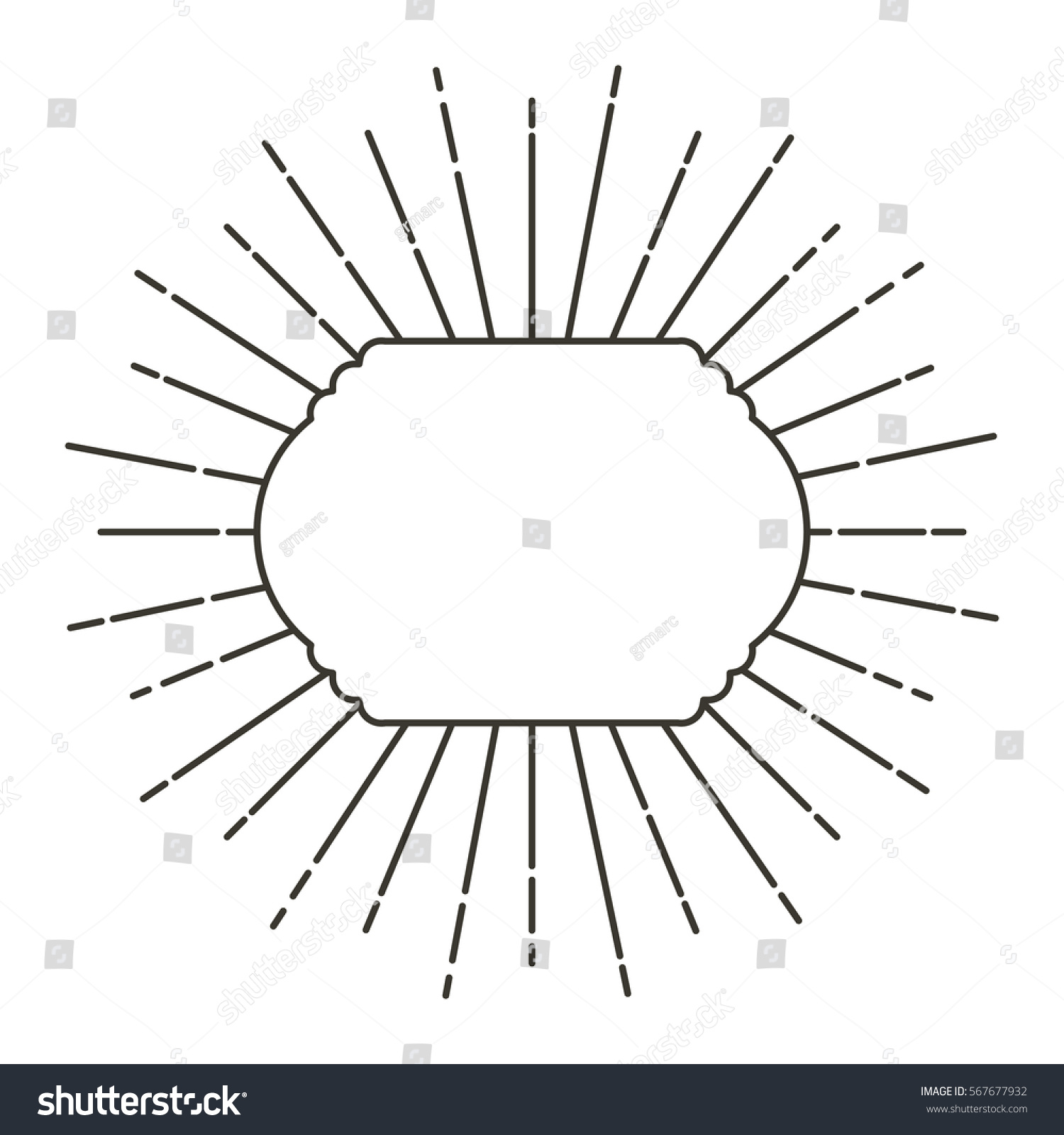 Art Deco Design Frame Lines Stock Vector (Royalty Free) 567677932