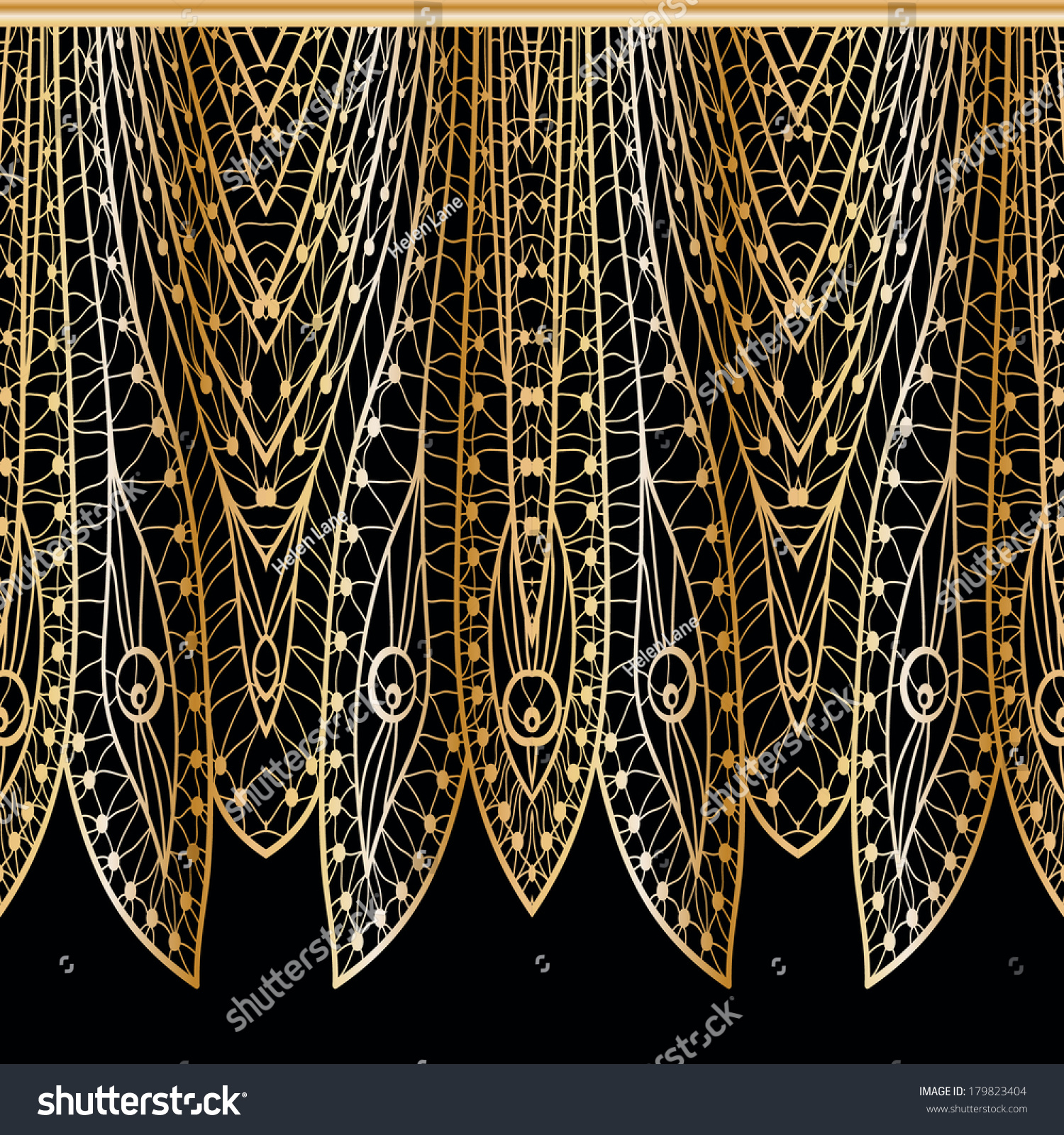 Art Deco Geometric Pattern 1920s Style Stock Vector 179823404 ...
