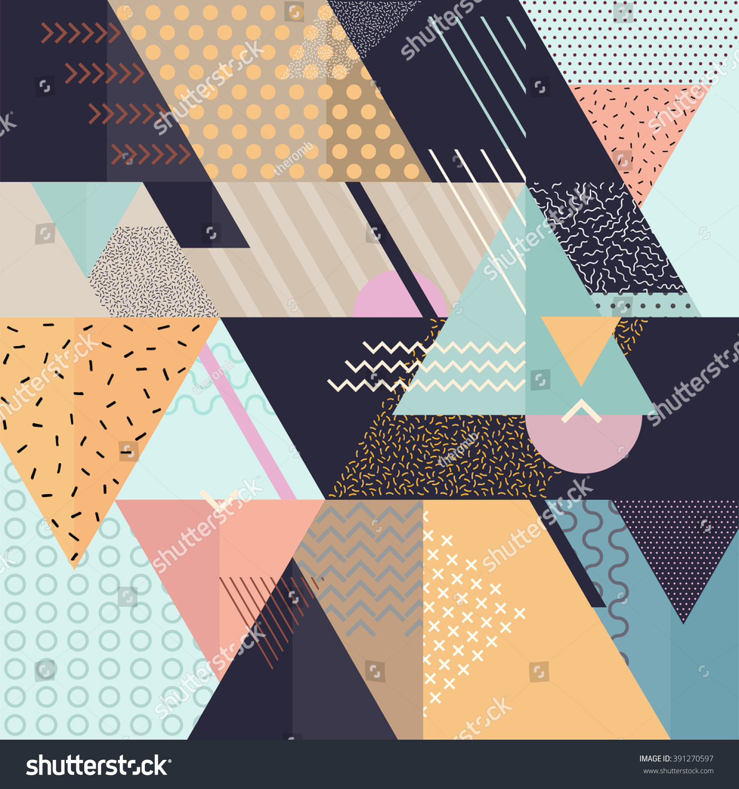 Art Geometric Background Stock Vector (Royalty Free) 391270597 ...
