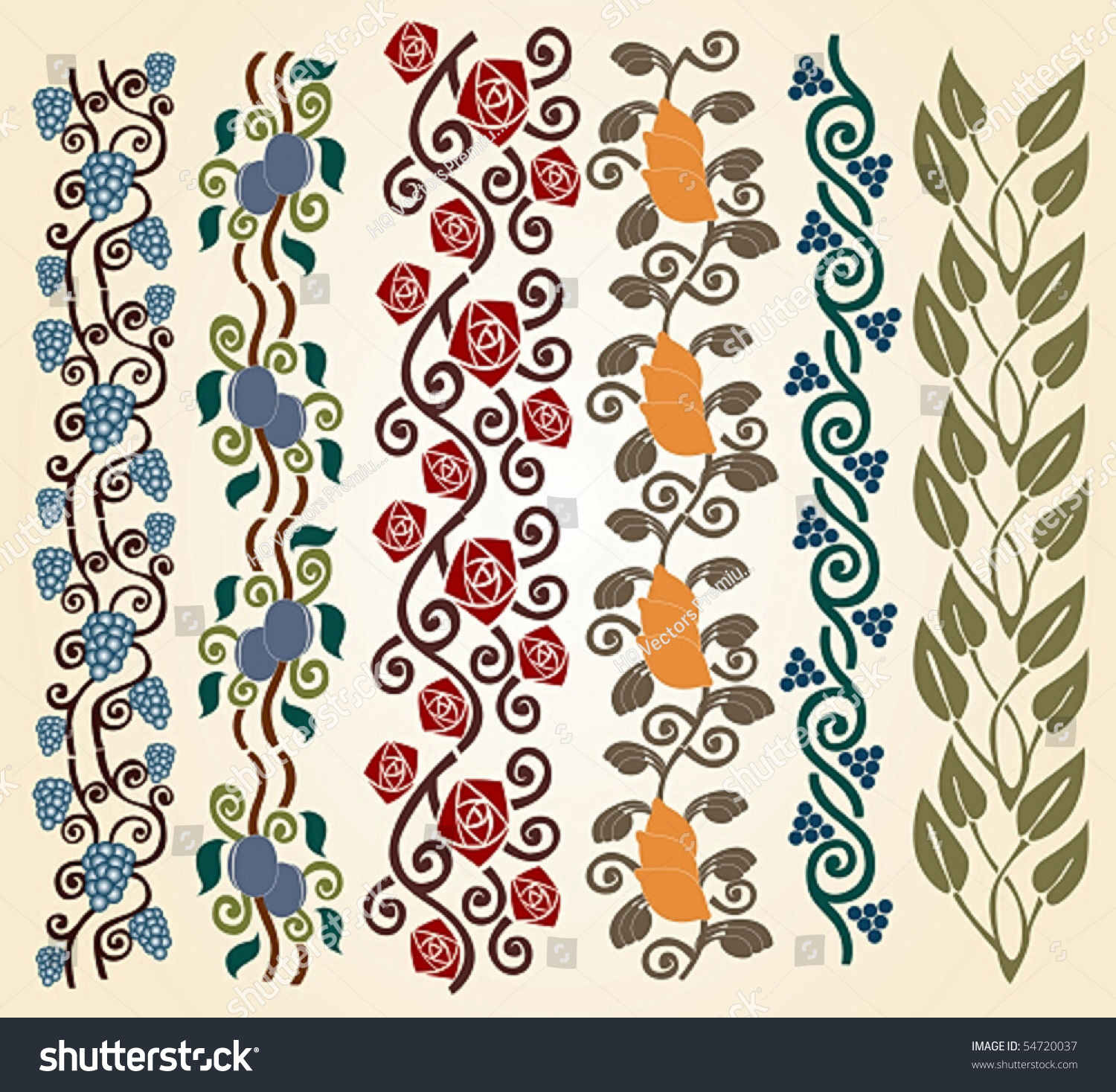 marco de borde de arte: vector de stock (libre de regalías) 54720037