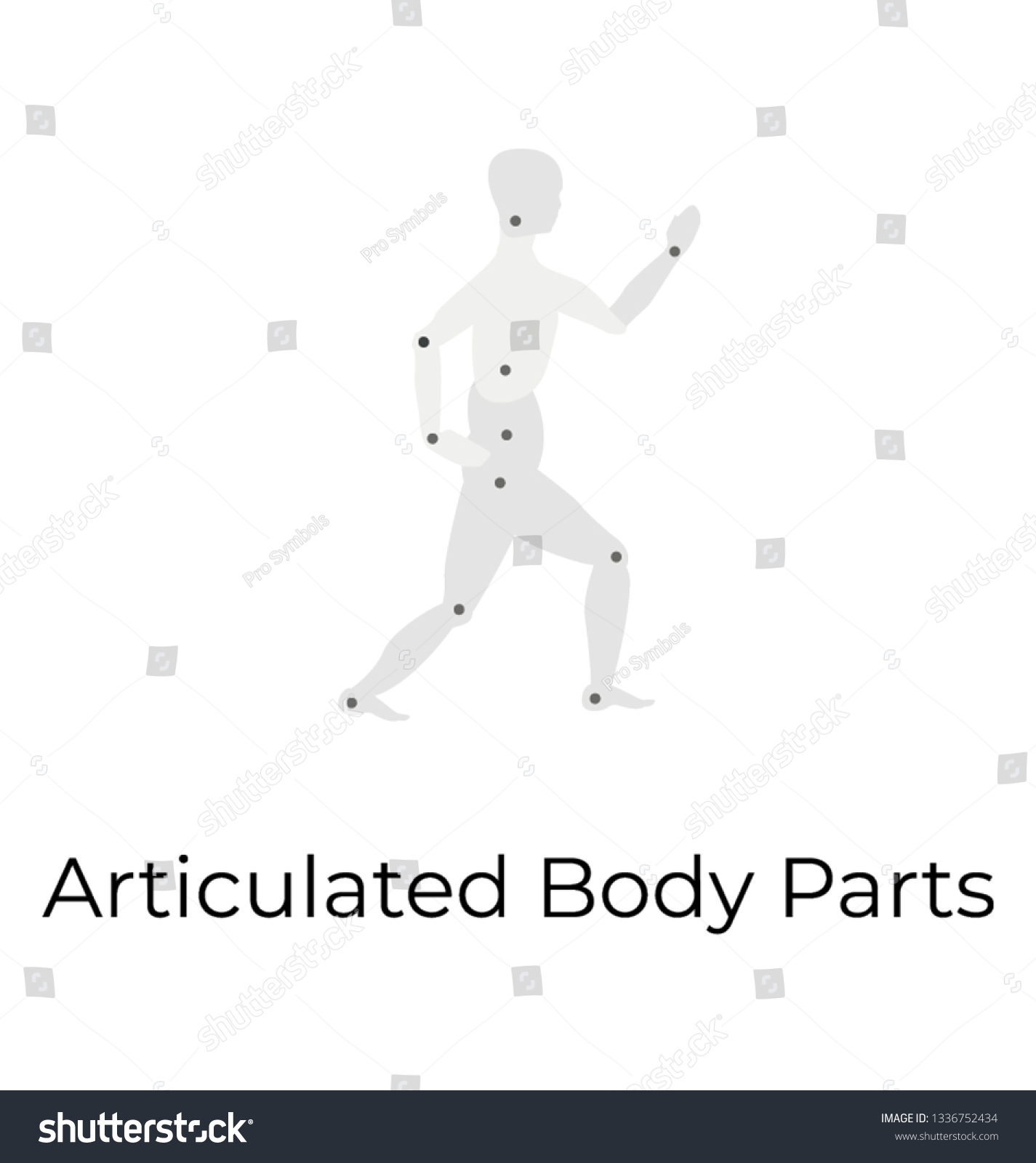 Articulation Body Part Flat Vector Icon Stock Vector (Royalty Free ...