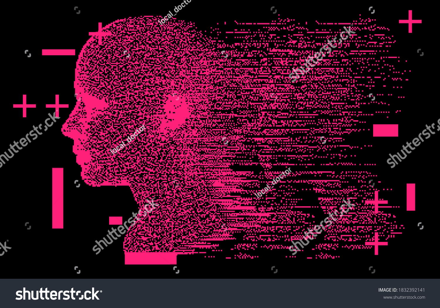 Artificial Intelligence Psychological Profiling Concept Human Stock ...