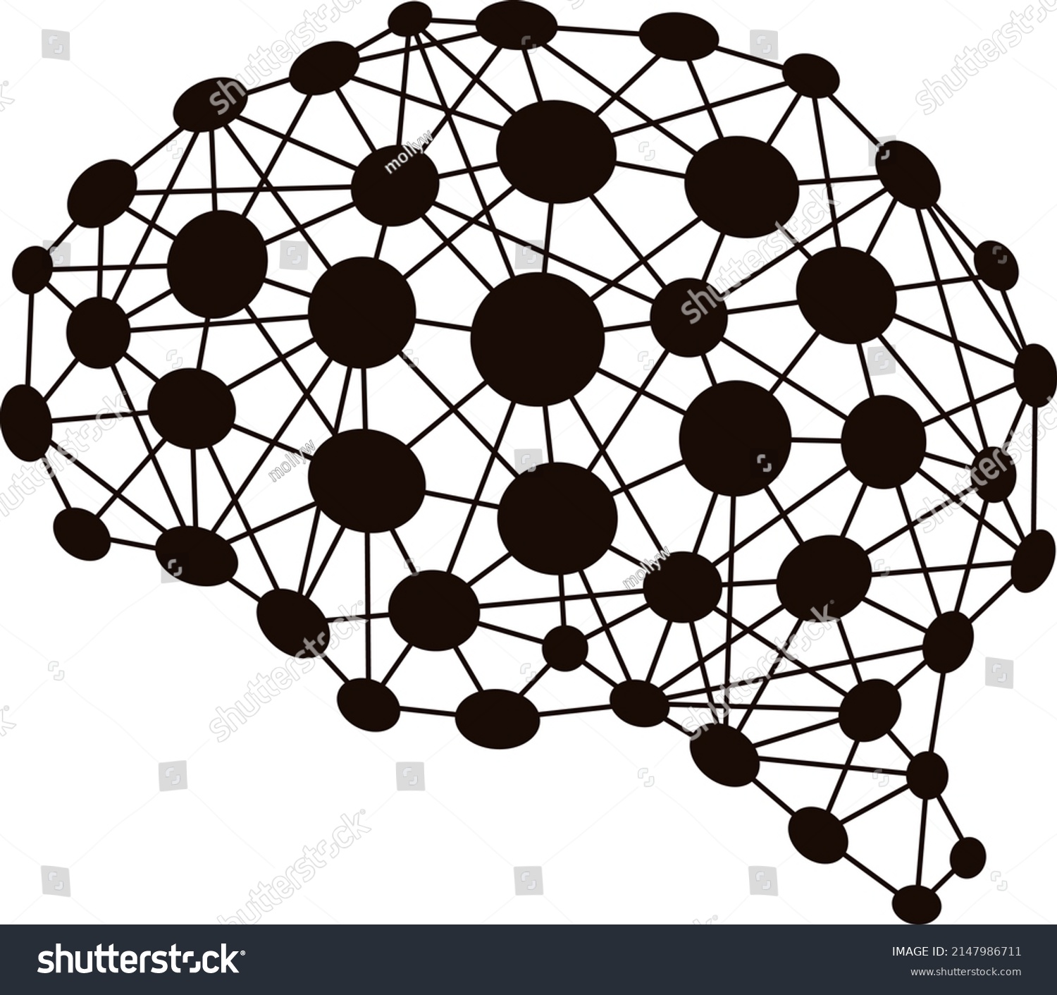 Artificial Intelligence Concept Neuron Chip Vector Stock Vector ...