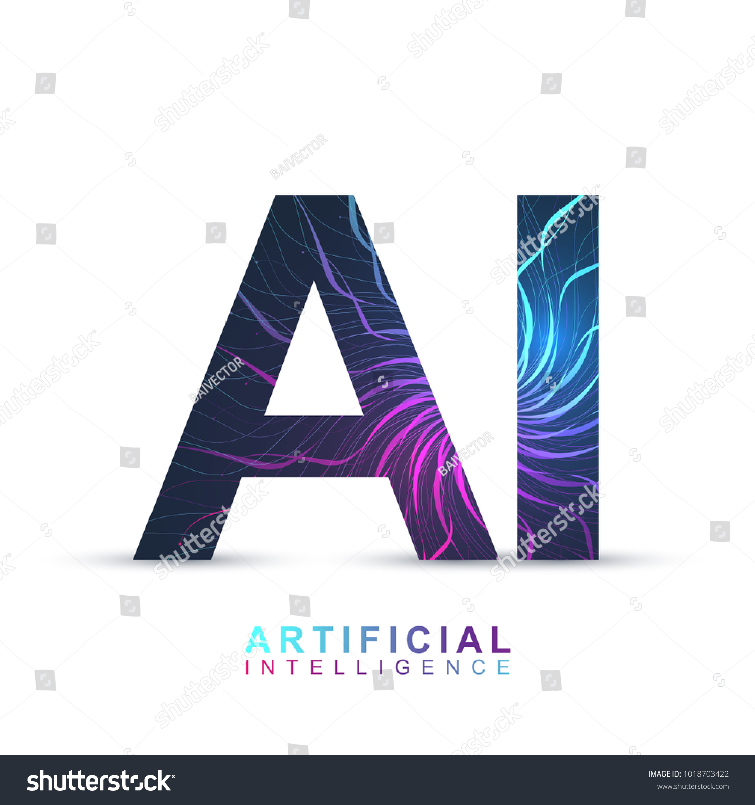 Artificial Intelligence Logo Artificial Intelligence Machine Stock ...