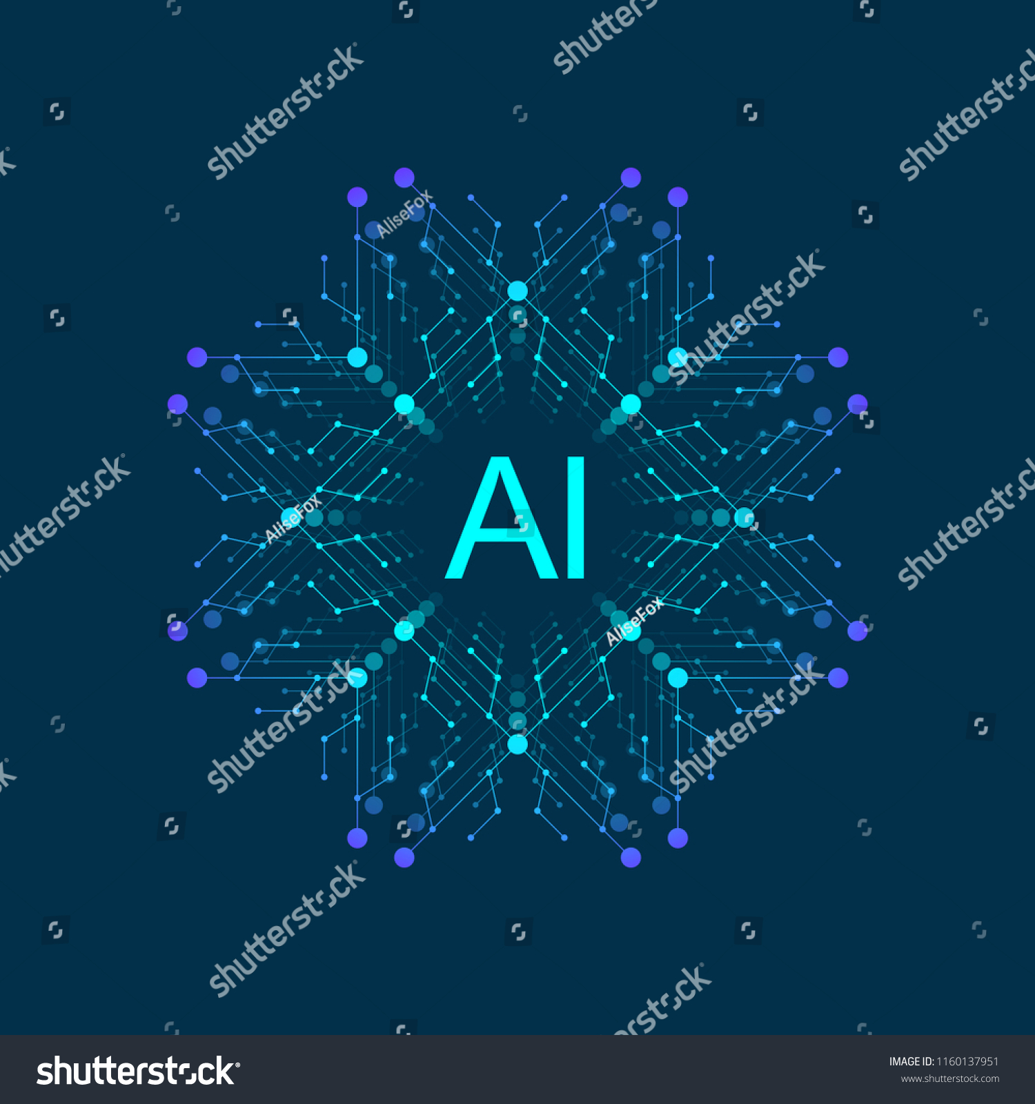 Artificial Intelligence Logo Icon Vector Symbol Stock Vector (Royalty ...