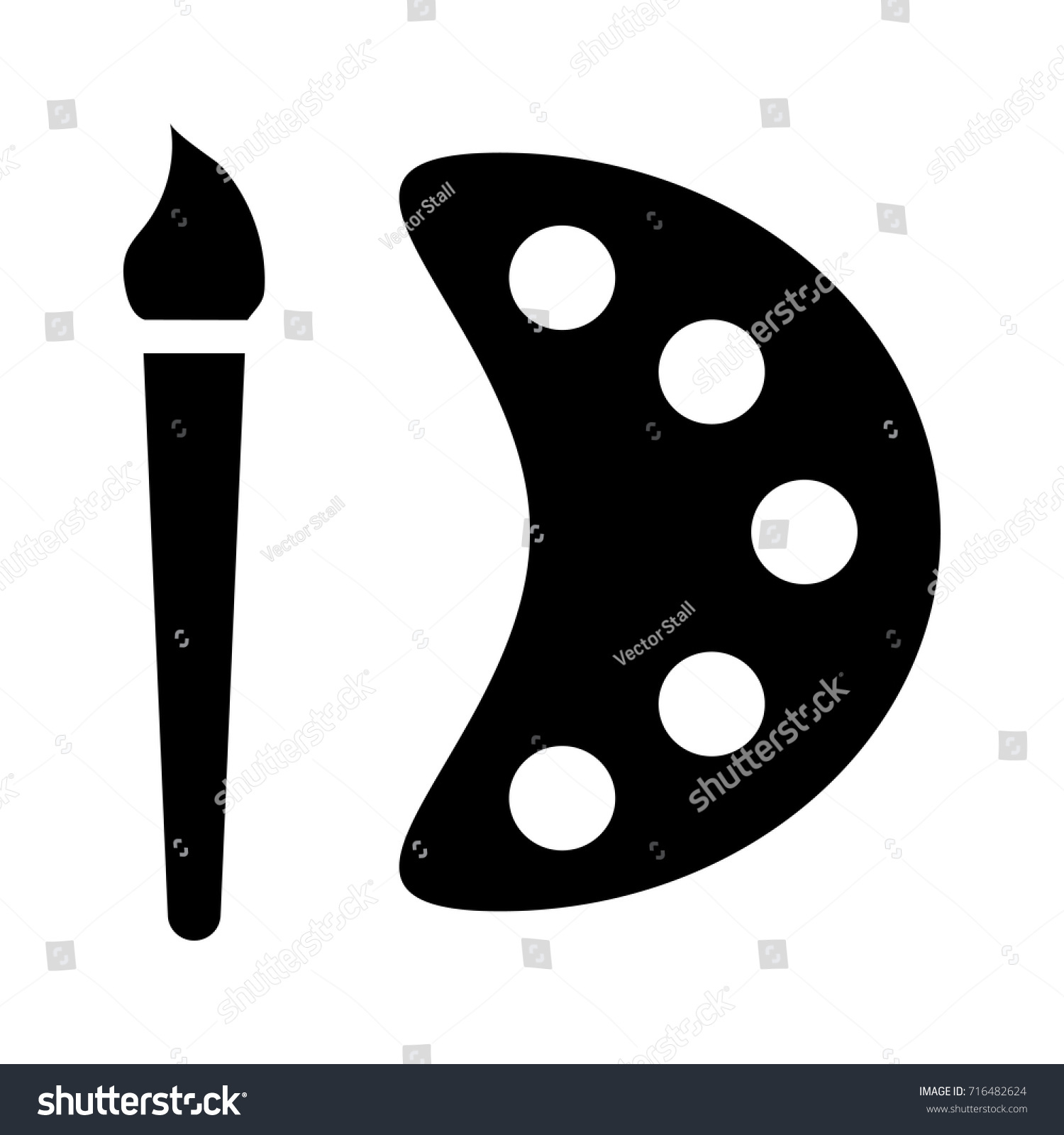 Artistic Icon Stock Vector (Royalty Free) 716482624 | Shutterstock
