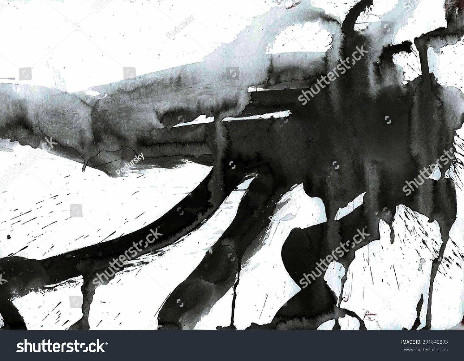 Artistic Painted Background Inky Texture Stock Vector (Royalty Free ...