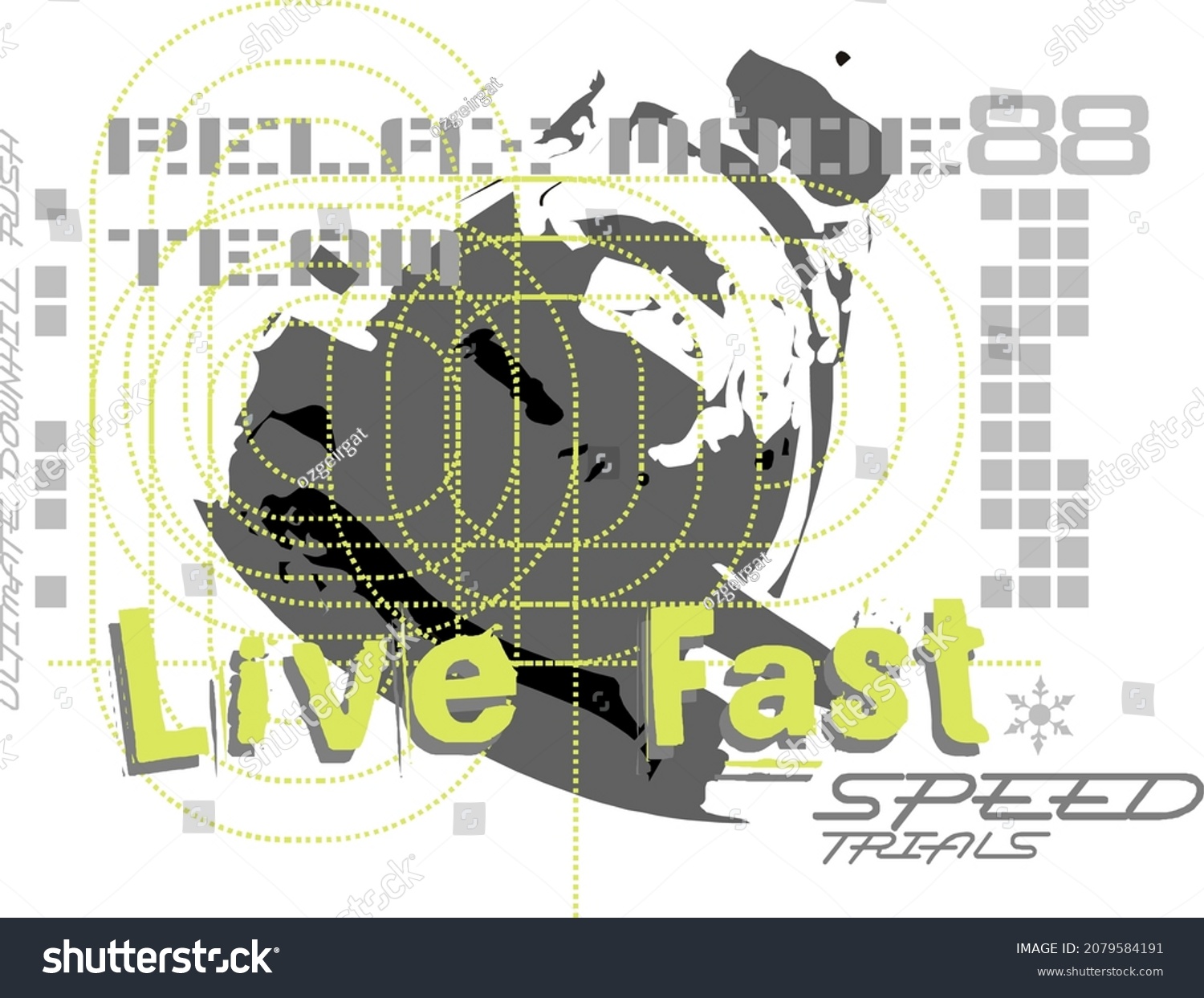 Artwork Space Graphic Design Illustrator Stock Vector (Royalty Free ...