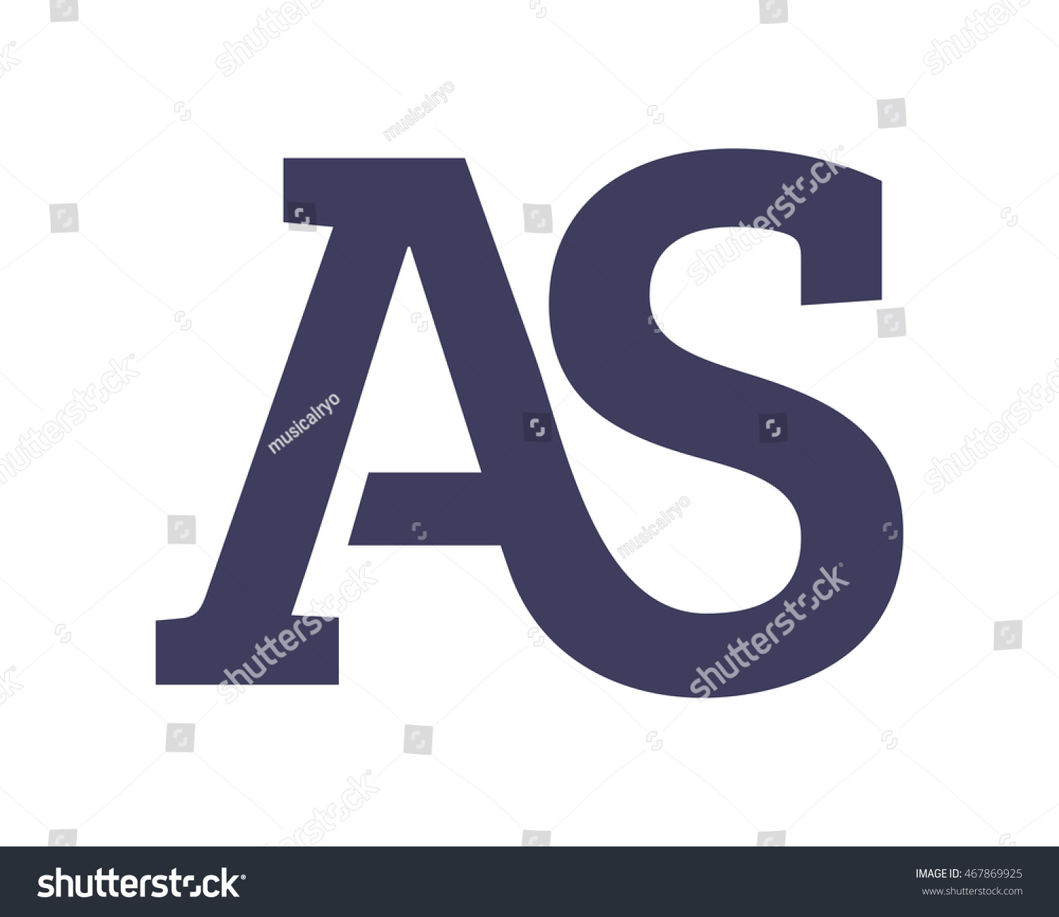 Initial Symbol Typography Typeface Typeset Logotype Stock Vector ...