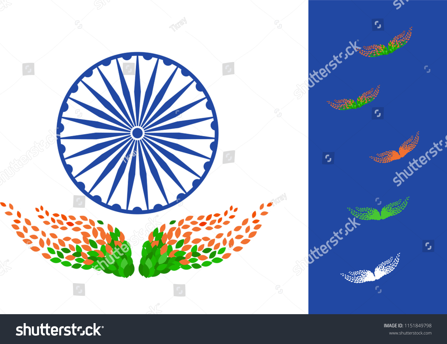 Ashok Chakra On Hands Stock Vector (Royalty Free) 1151849798 | Shutterstock