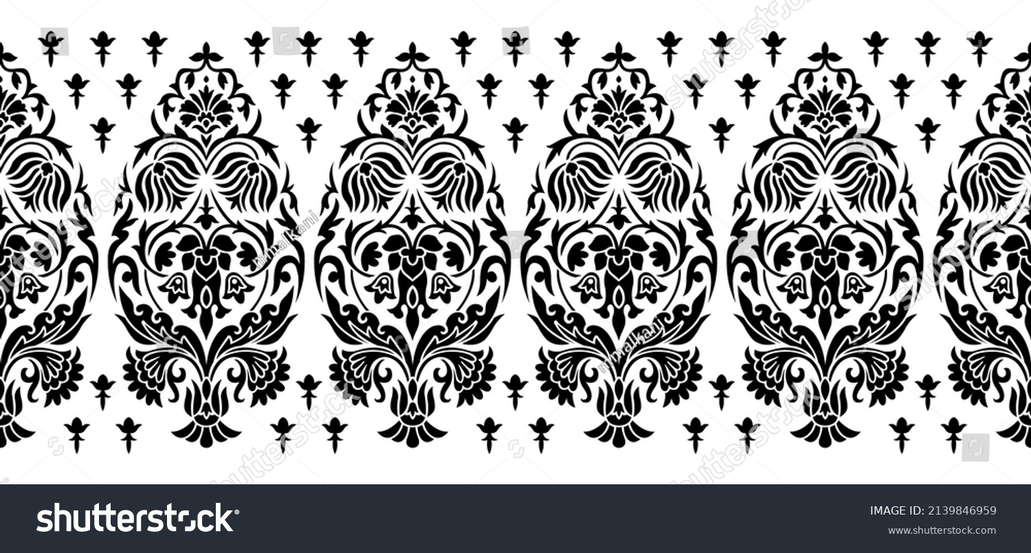 Asian Decorative Vector Border Design Stock Vector (Royalty Free ...