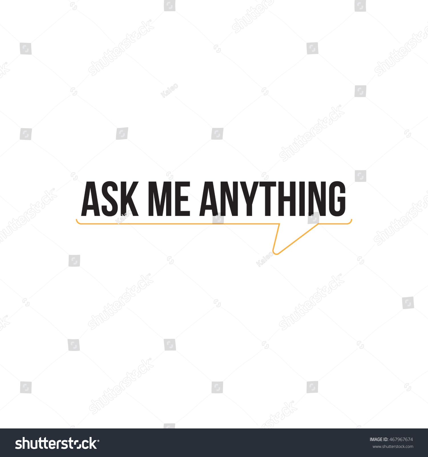 Ask Me Anything Ama Session Concept Stock Vector (Royalty Free) 467967674