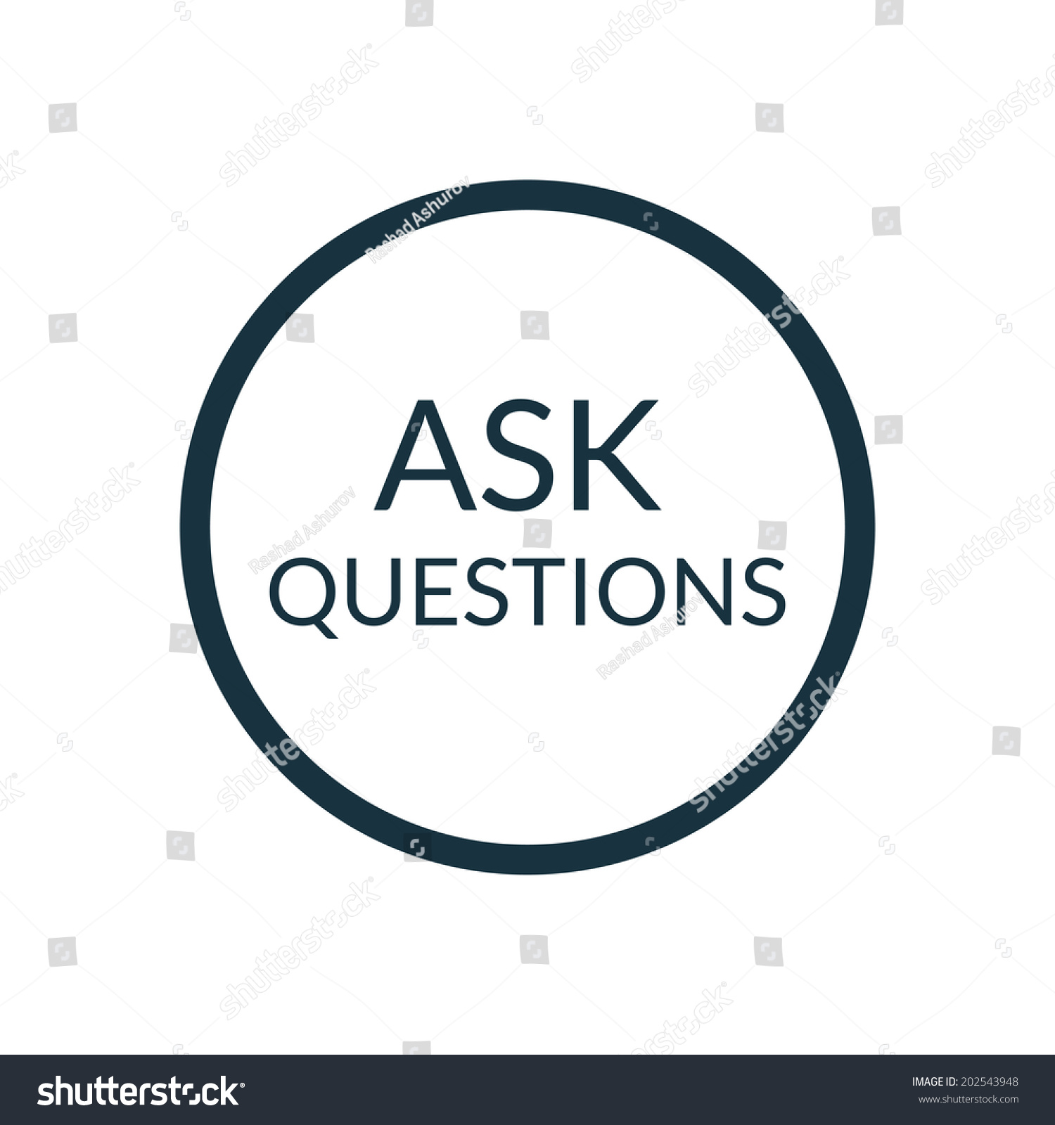Ask Questions Icon Stock Vector (Royalty Free) 202543948