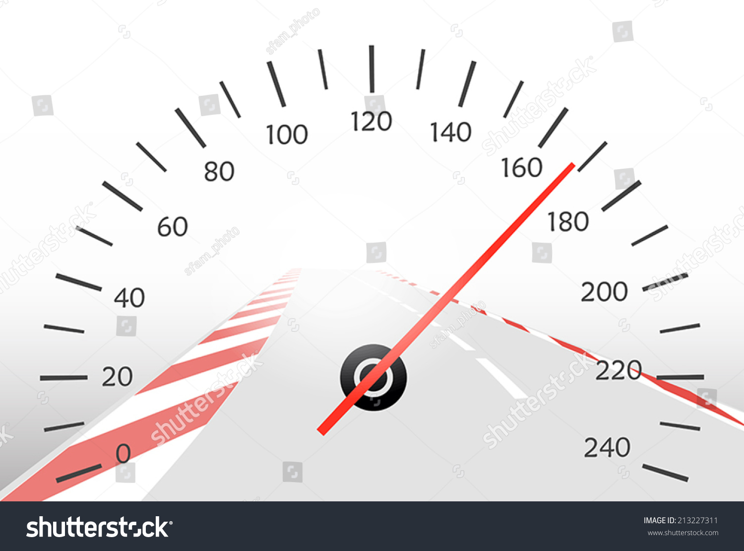Asphalt Track Speedometer Stock Vector (Royalty Free) 213227311 ...