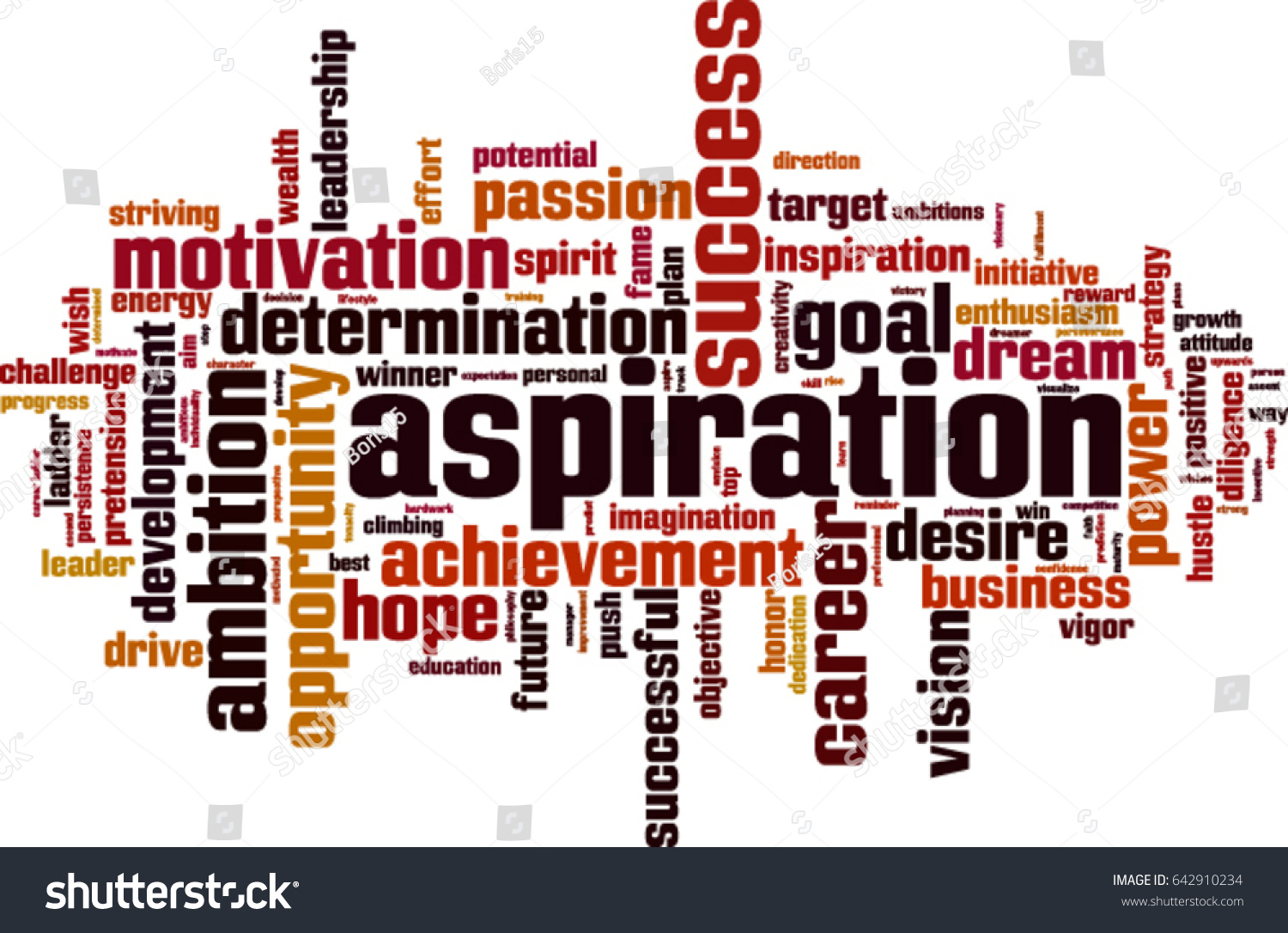 Aspiration Word Cloud Concept Vector Illustration Stock Vector (Royalty ...