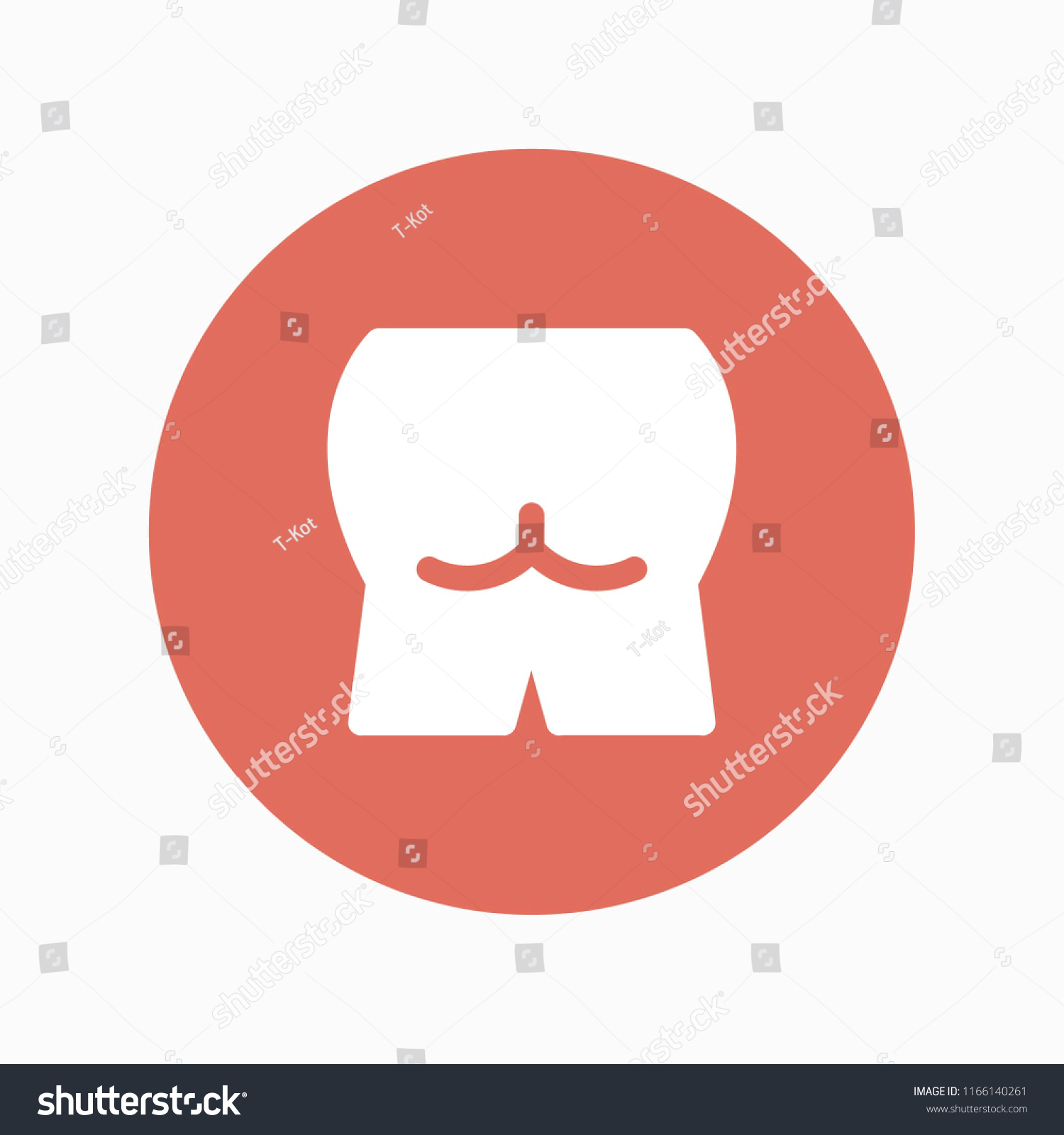 Ass Icon Vector Stock Vector (Royalty Free) 1166140261