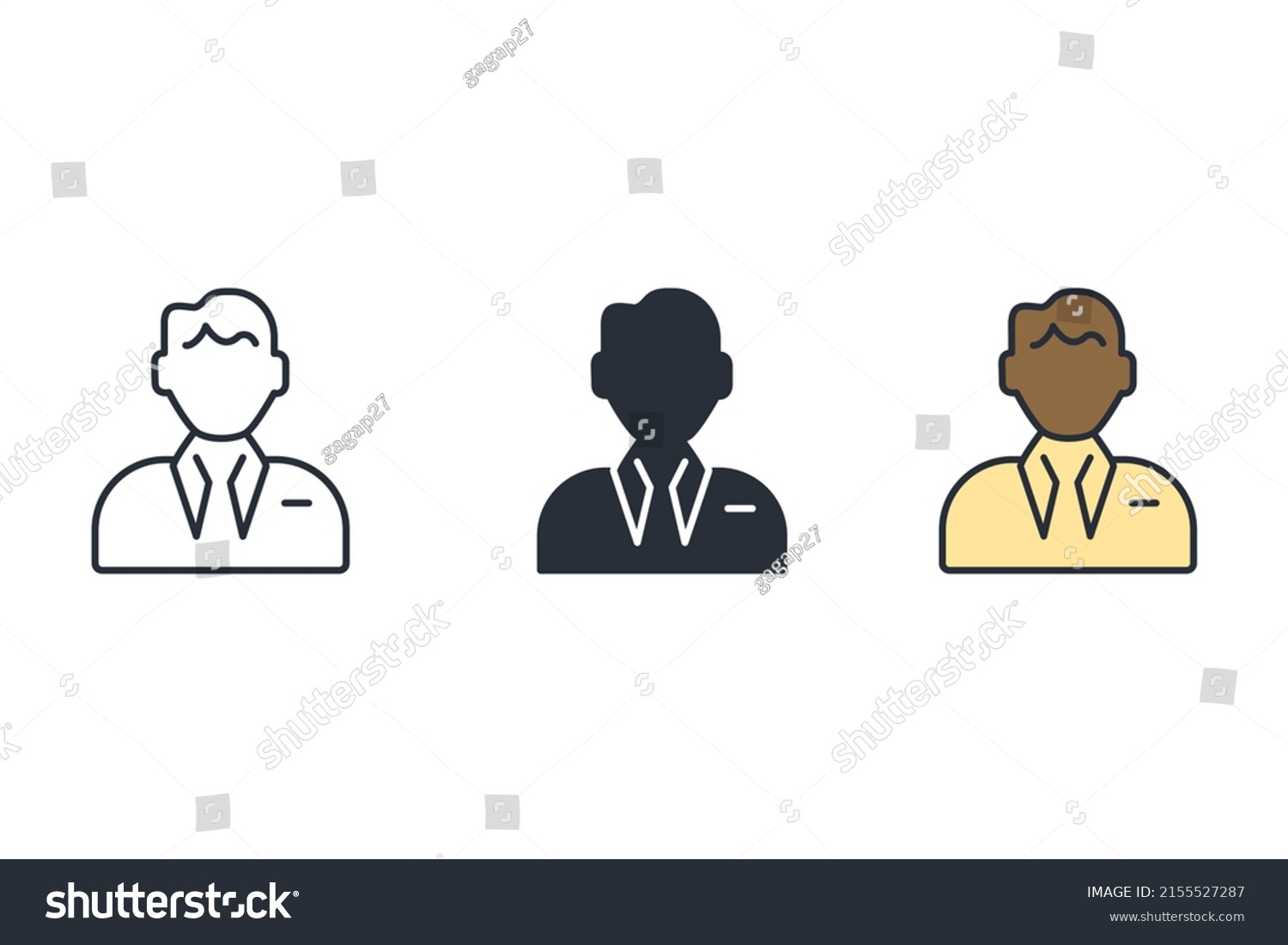 Assistantce Icons Symbol Vector Elements Infographic Stock Vector ...