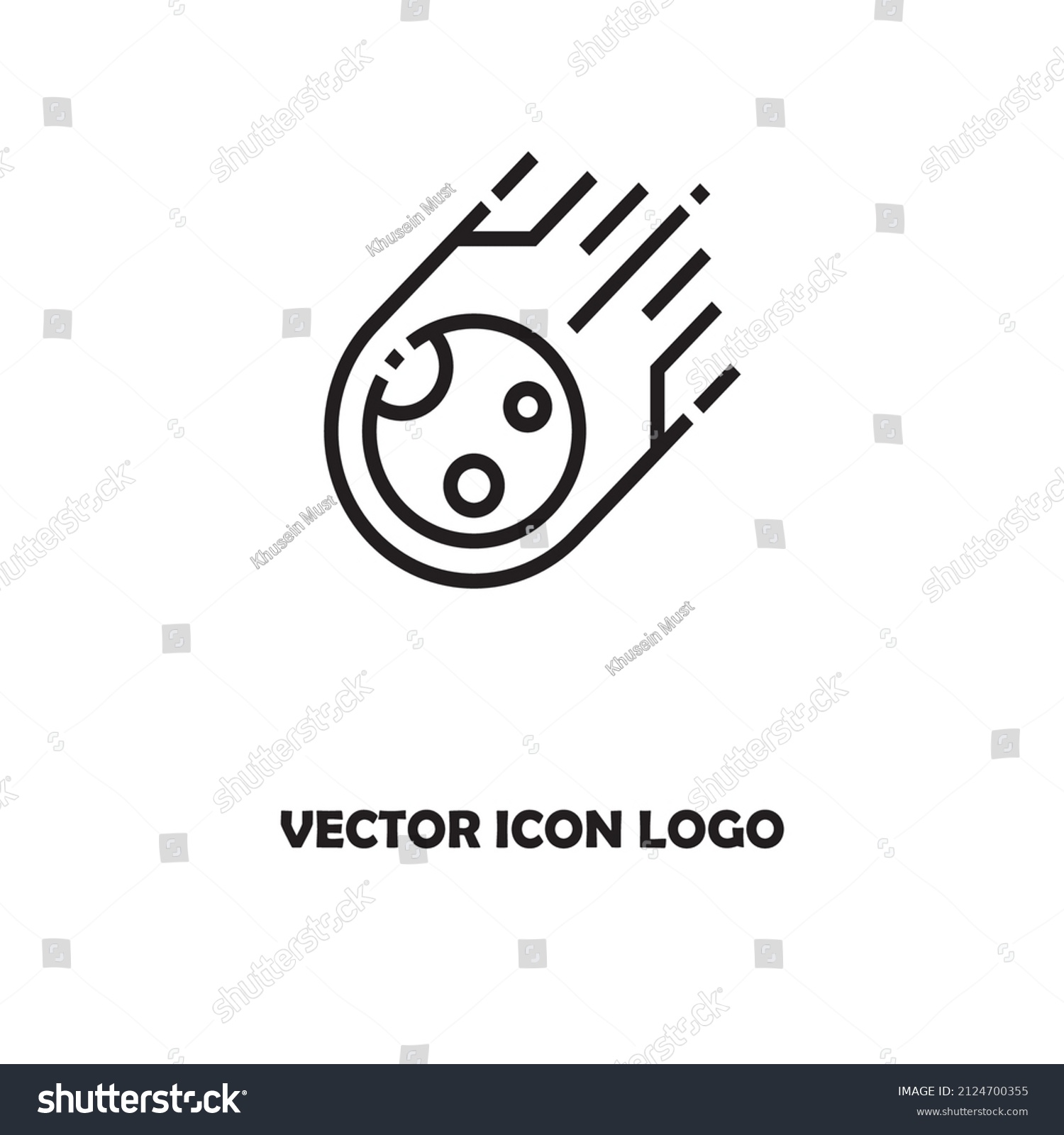 Asteroid Star Logo Vector Stock Vector (Royalty Free) 2124700355 ...