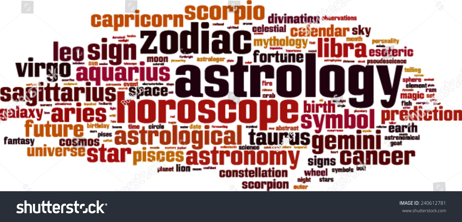 Astrology Word Cloud Concept Vector Illustration Stock Vector (Royalty ...