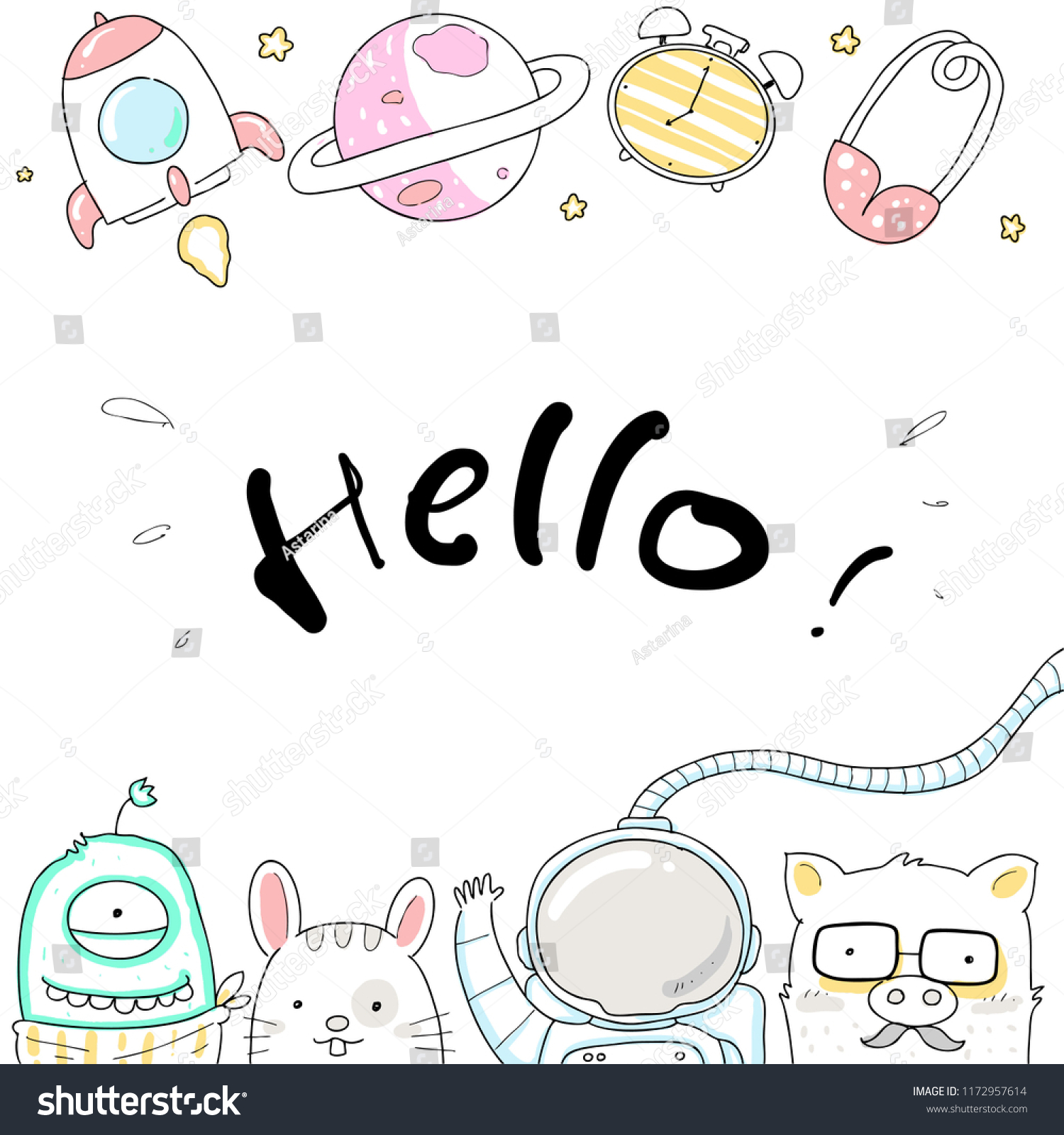 Astronaut Icon Doodle Stock Vector (Royalty Free) 1172957614 | Shutterstock