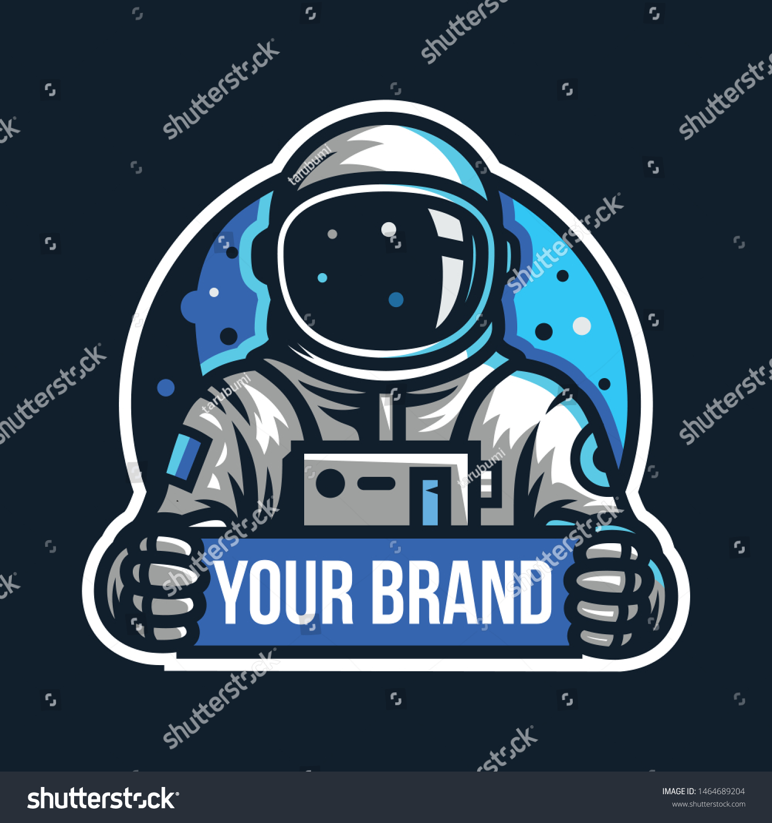 Astronaut Mascot Logo Vector Illustrator: เวกเตอร์สต็อก (ปลอดค่า ...