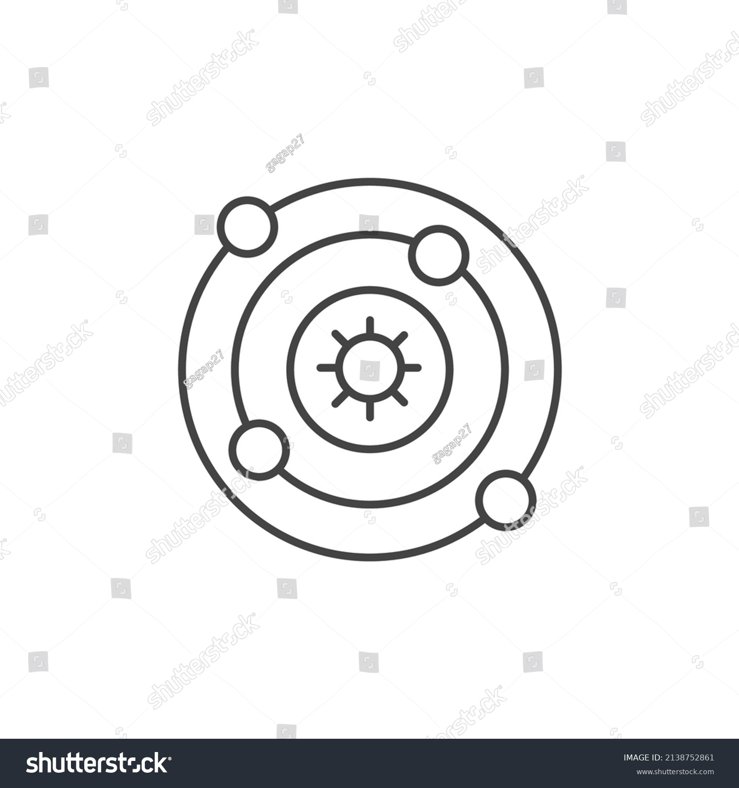 Astrophysics Icons Symbol Vector Elements Infographic Stock Vector ...