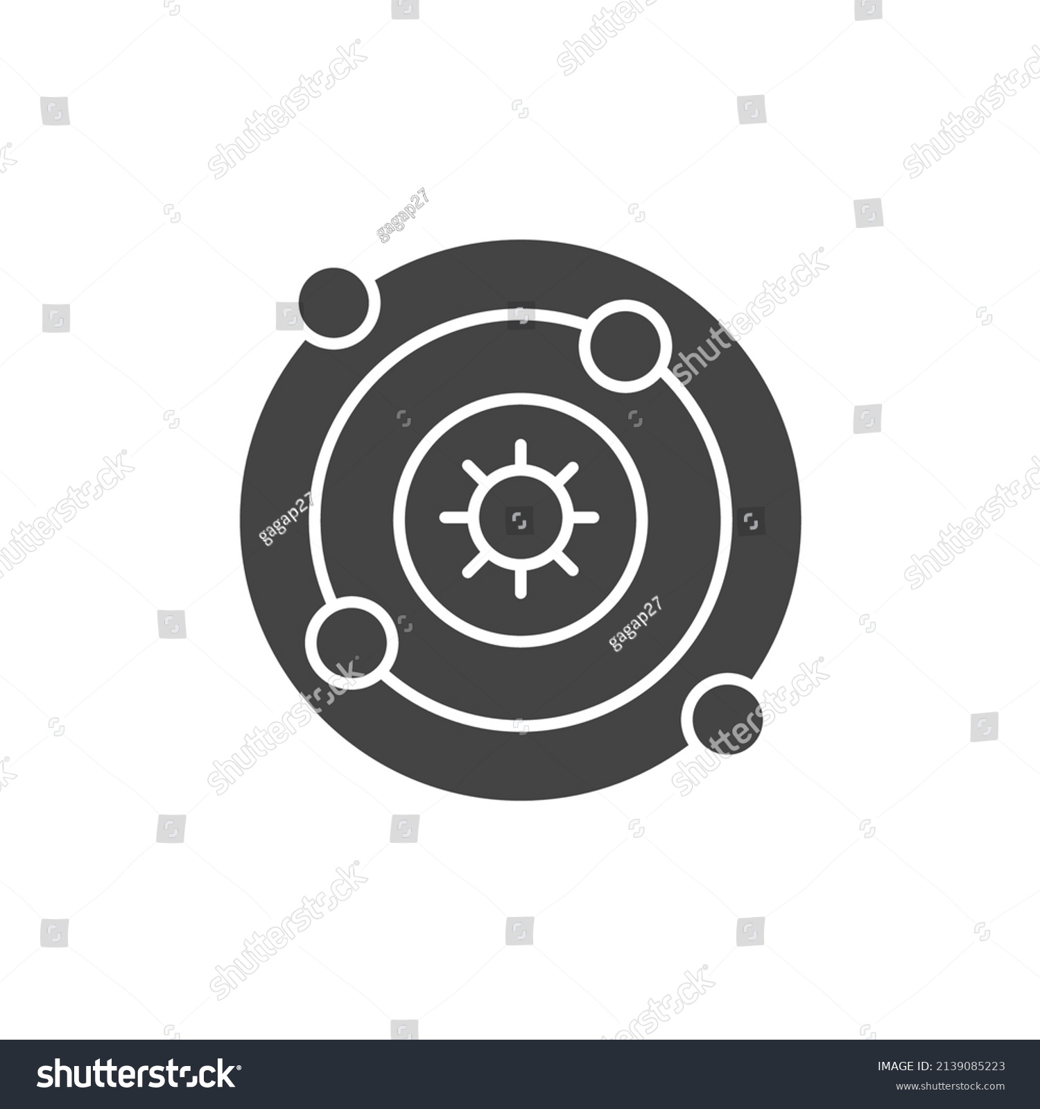 Astrophysics Icons Symbol Vector Elements Infographic Stock Vector ...